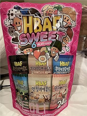 Amazon | 韓国お土産 HBAF mini ミニ SWEET 甘い VARIETY バラエティ 6 Flavors 味 Almond ...