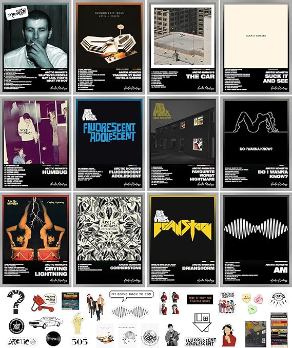 Amazon.com: unique america 12 Pcs | Posters, Album Cover Posters, Music ...