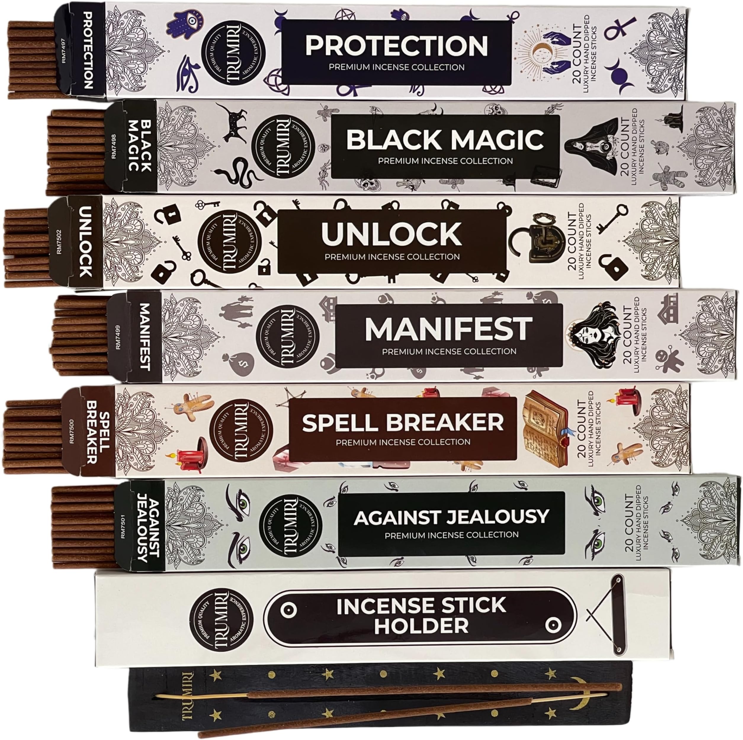 Amazon.com: Hem Black Magic Incense Sticks - 120 Incense Sticks : Home ...