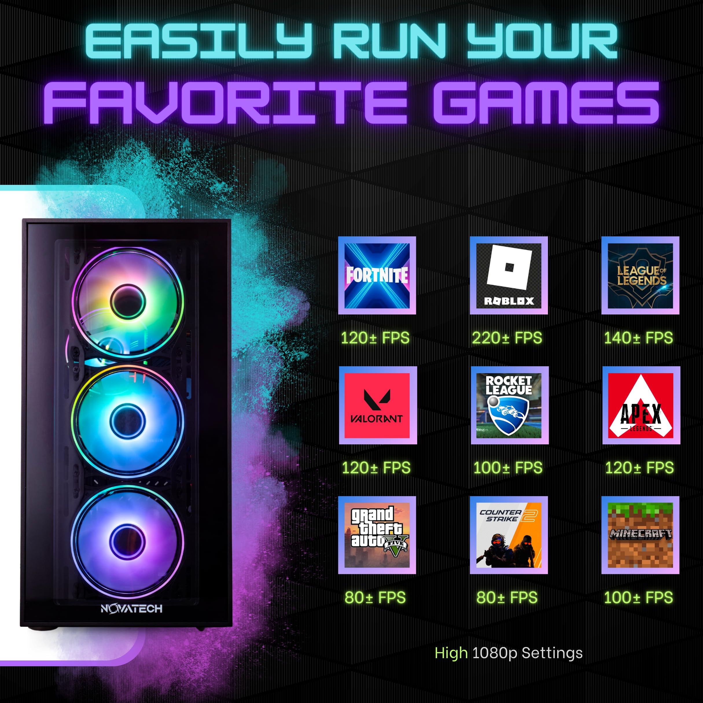 NOVATECH Phantom - Gaming...B0CLMBD56D | Encarguelo.com.ec