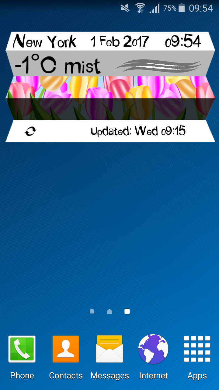 Clock Weather Widget Tulips - App on the Amazon Appstore