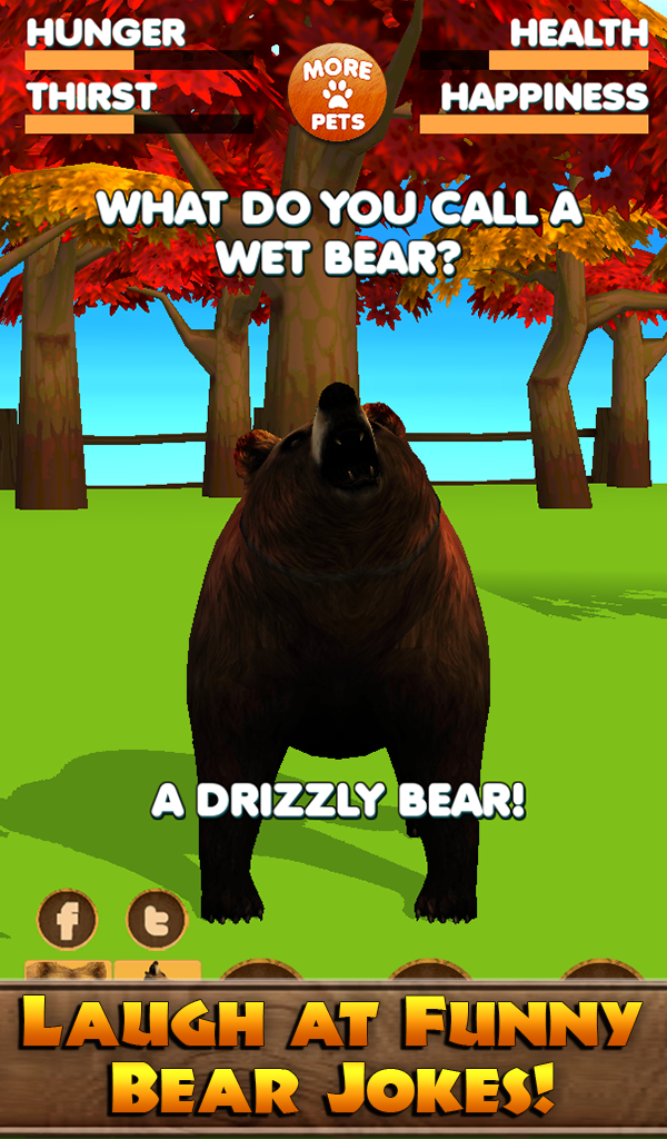Virtual Pet Grizzly Bear - App on Amazon Appstore