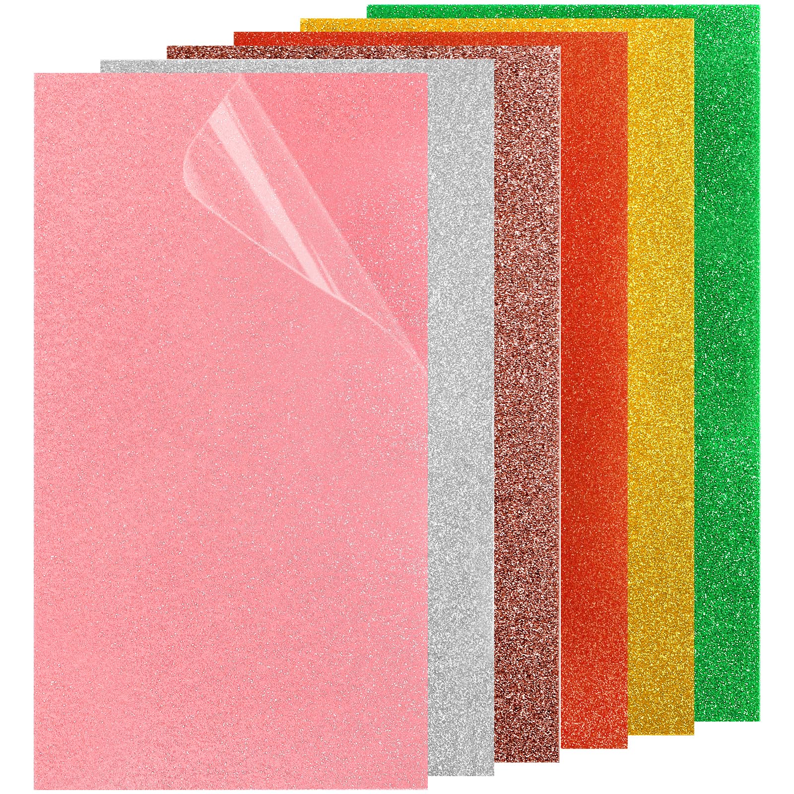Amazon.com: Okllen 6 Pieces Glitter Acrylic Sheets 1/8" Thick for Laser ...