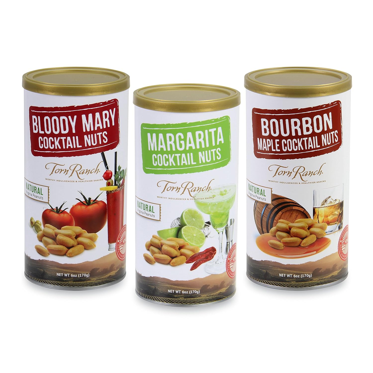 Amazon.com : Torn Ranch Cocktail Nuts - 3 Pack | Can Collection ...