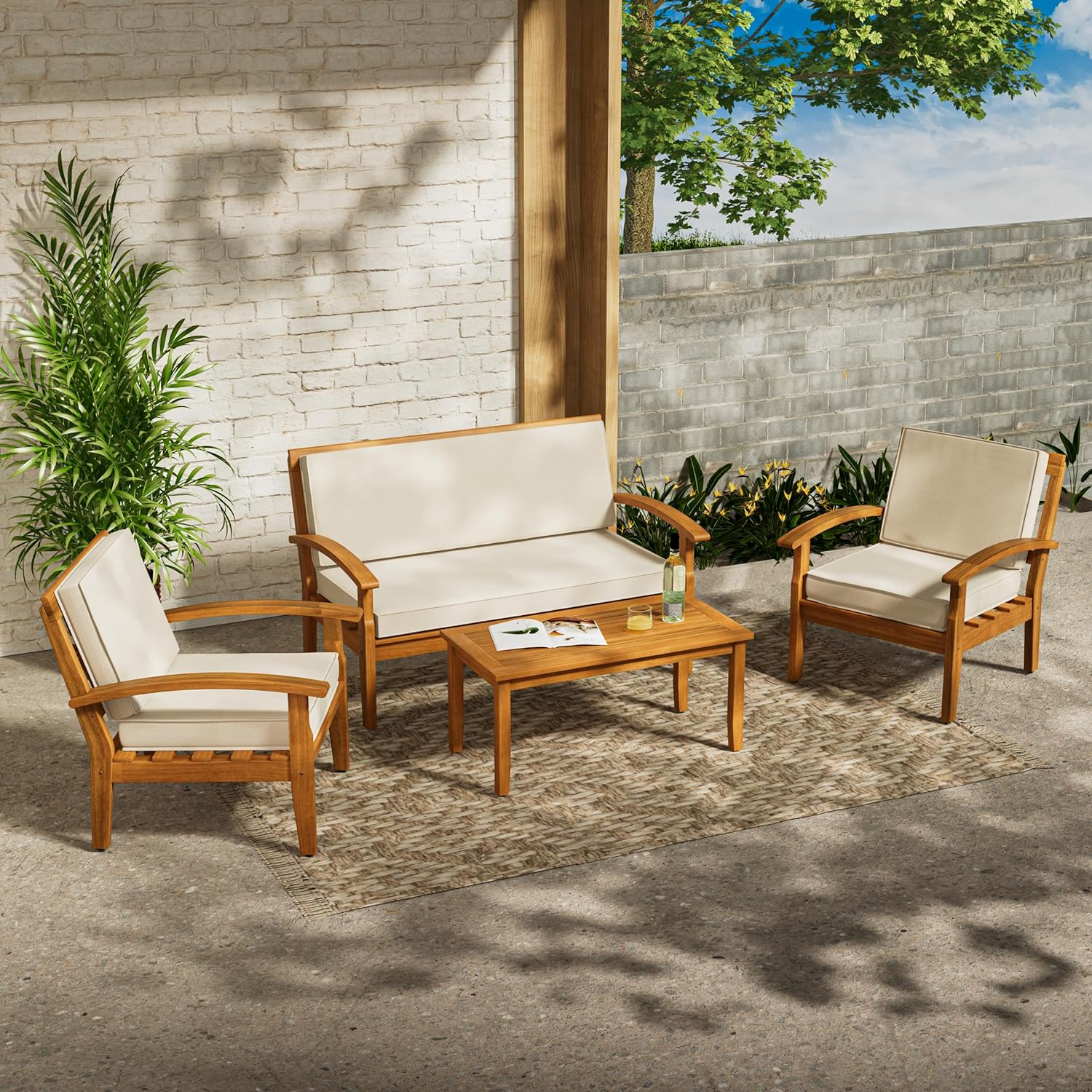 Amazon.com: IDZO Patio Furniture Set Includes Laurent 800lbs Capacity ...