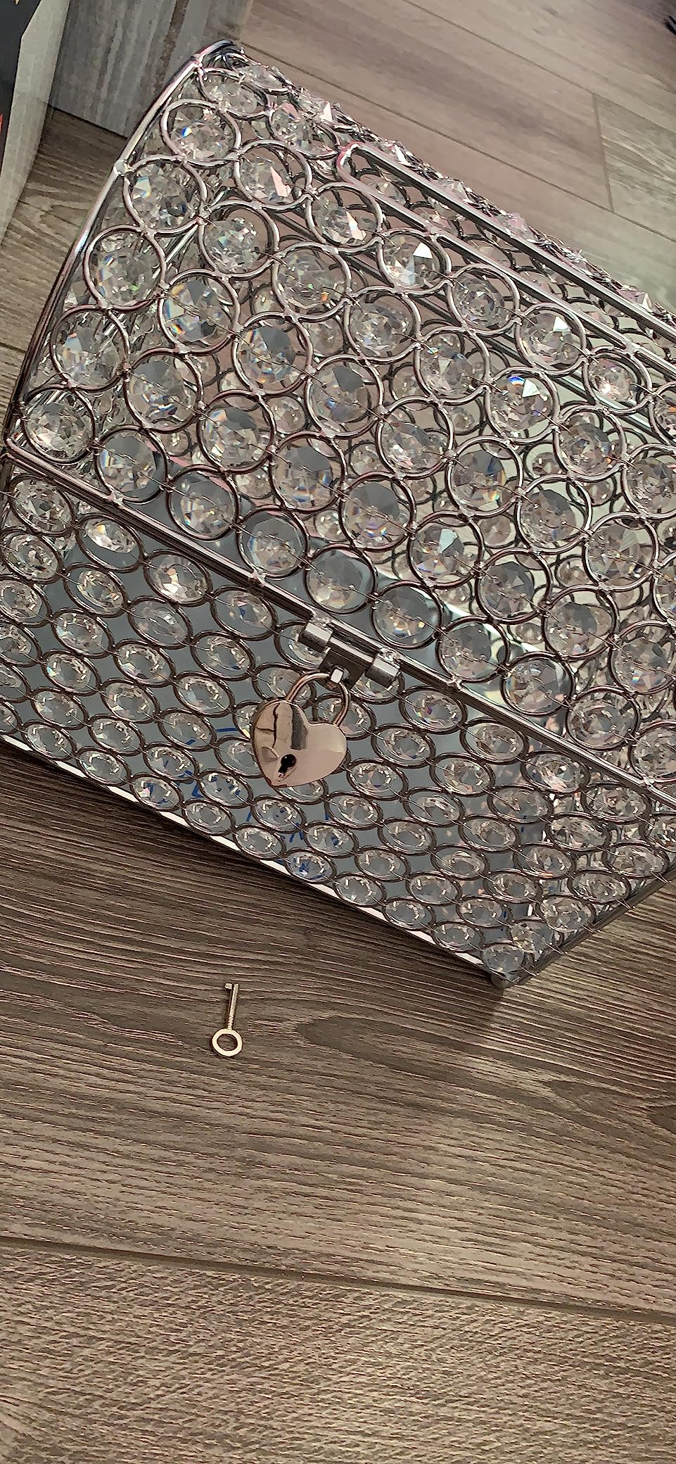 MDLUU Wedding Card Holder Box, Treasure Chest Wedding Money Box with ...