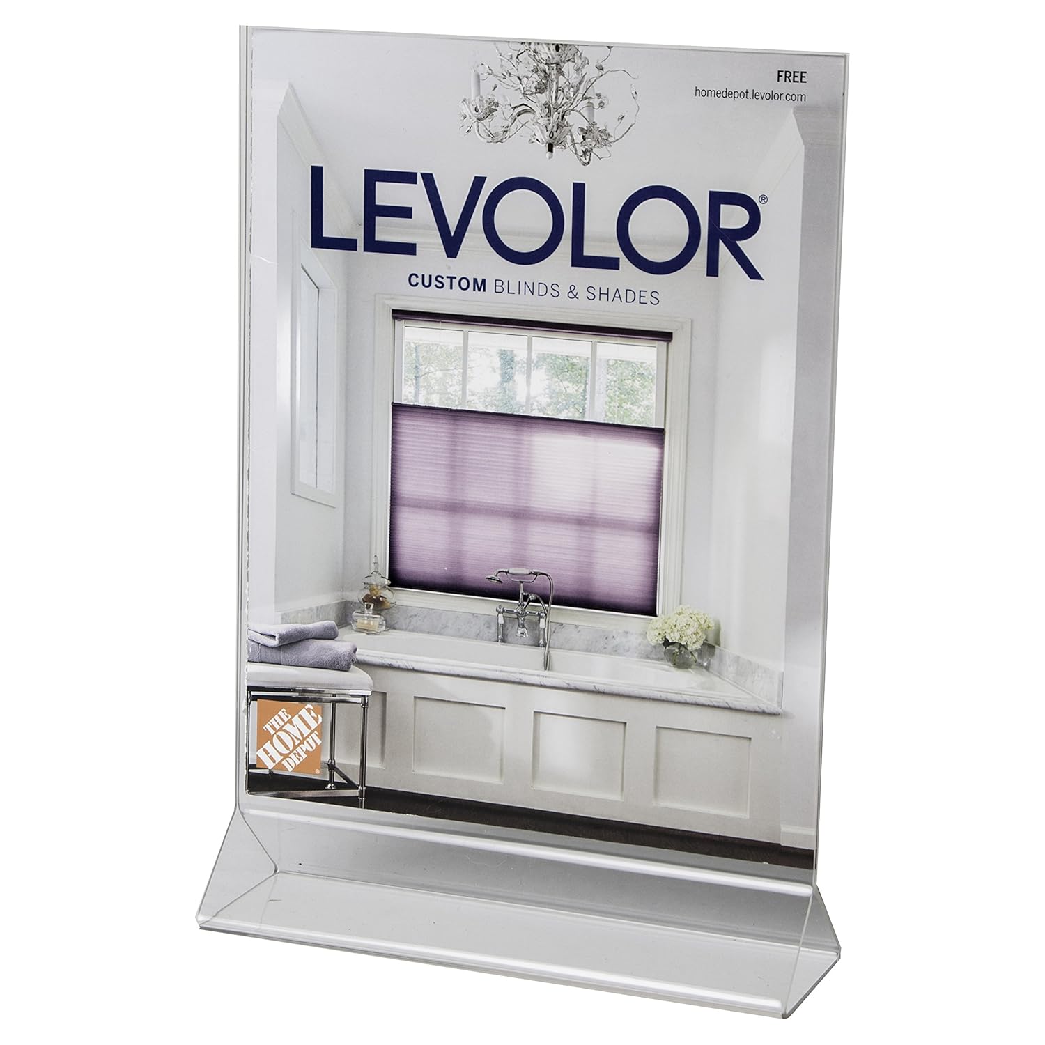 Clear-Ad - LHB-8511 - Double Sided Acrylic Upright Sign Holder 8. 5x11 ...