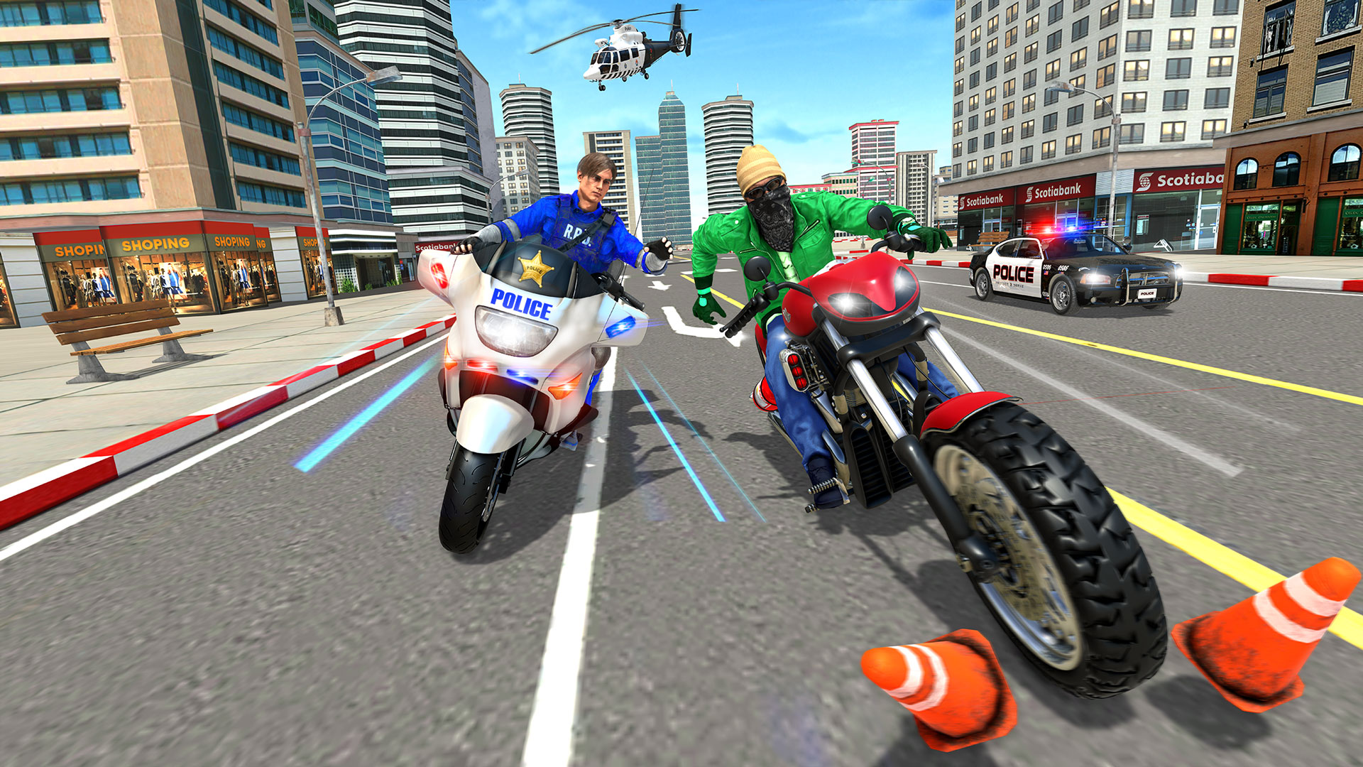 Police Moto Bike Shooting Game - Ganster Chase Police Bike Games:Amazon ...