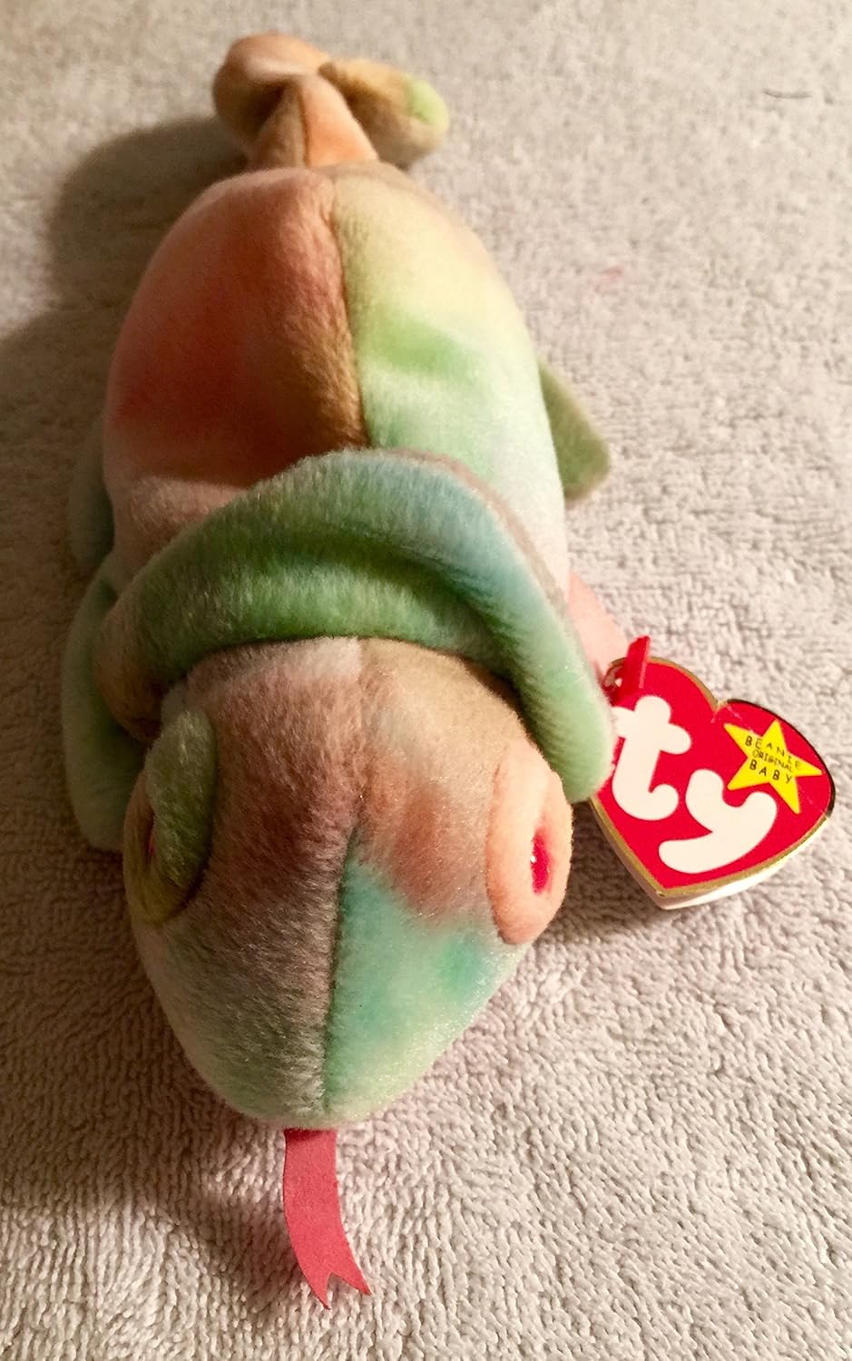 Ty Beanie Babies: Rainbow the Chameleon (Ty-Dye) : Amazon.co.uk: Toys ...