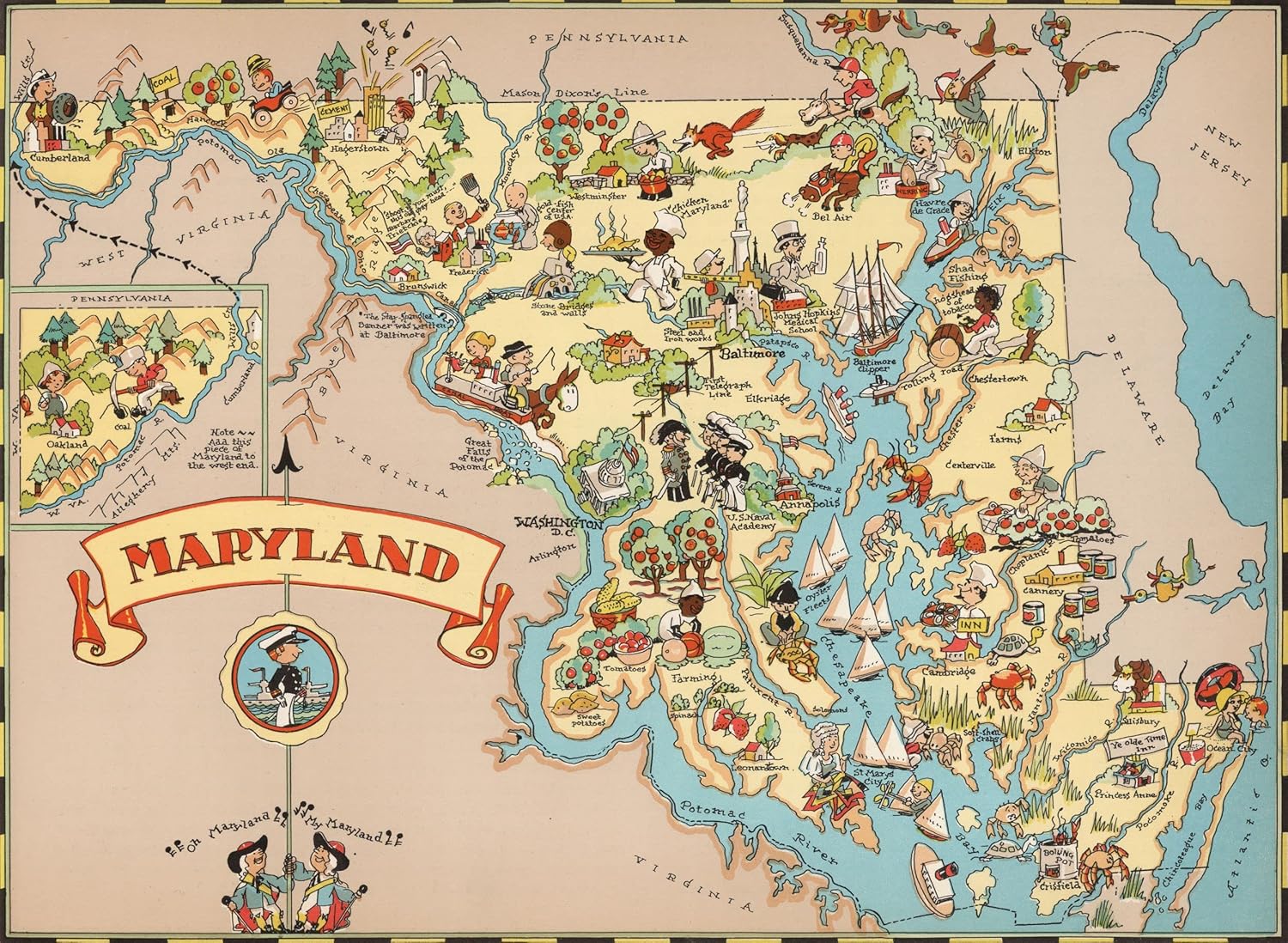 Amazon.com: Maryland Wooden Map Jigsaw Puzzle Toys for Adults USA of ...