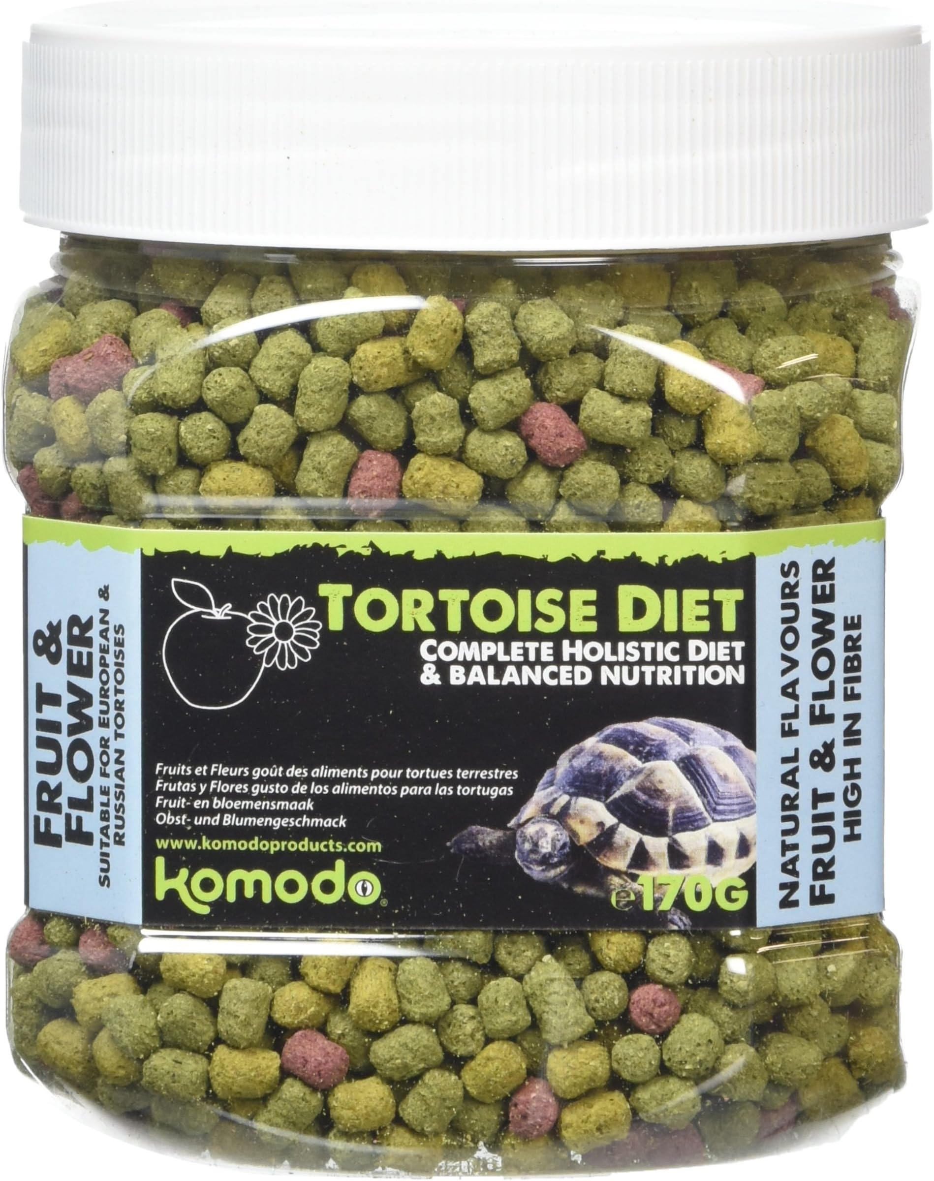 Komodo Complete Holistic Tortoise Diet Fruit and Flower 2 kg tub ...
