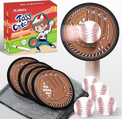 Amazon.com: BLAZPATH Toss and Catch Soft Sticky Ball Game Set for Kids ...