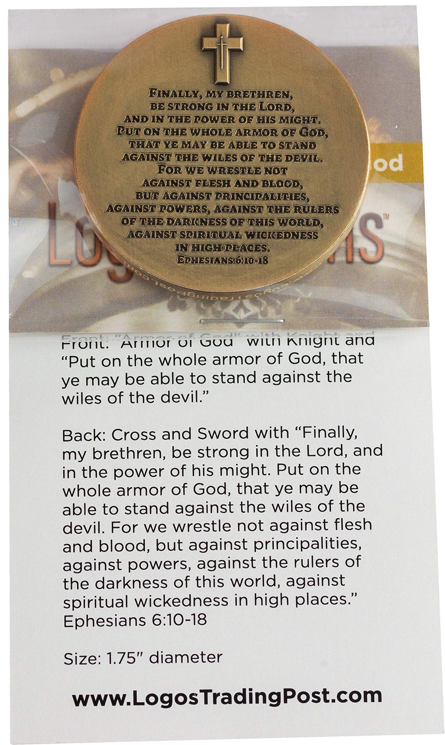 Buy Armor of God, Christian Challenge Coin for Bible Study, Youth ...