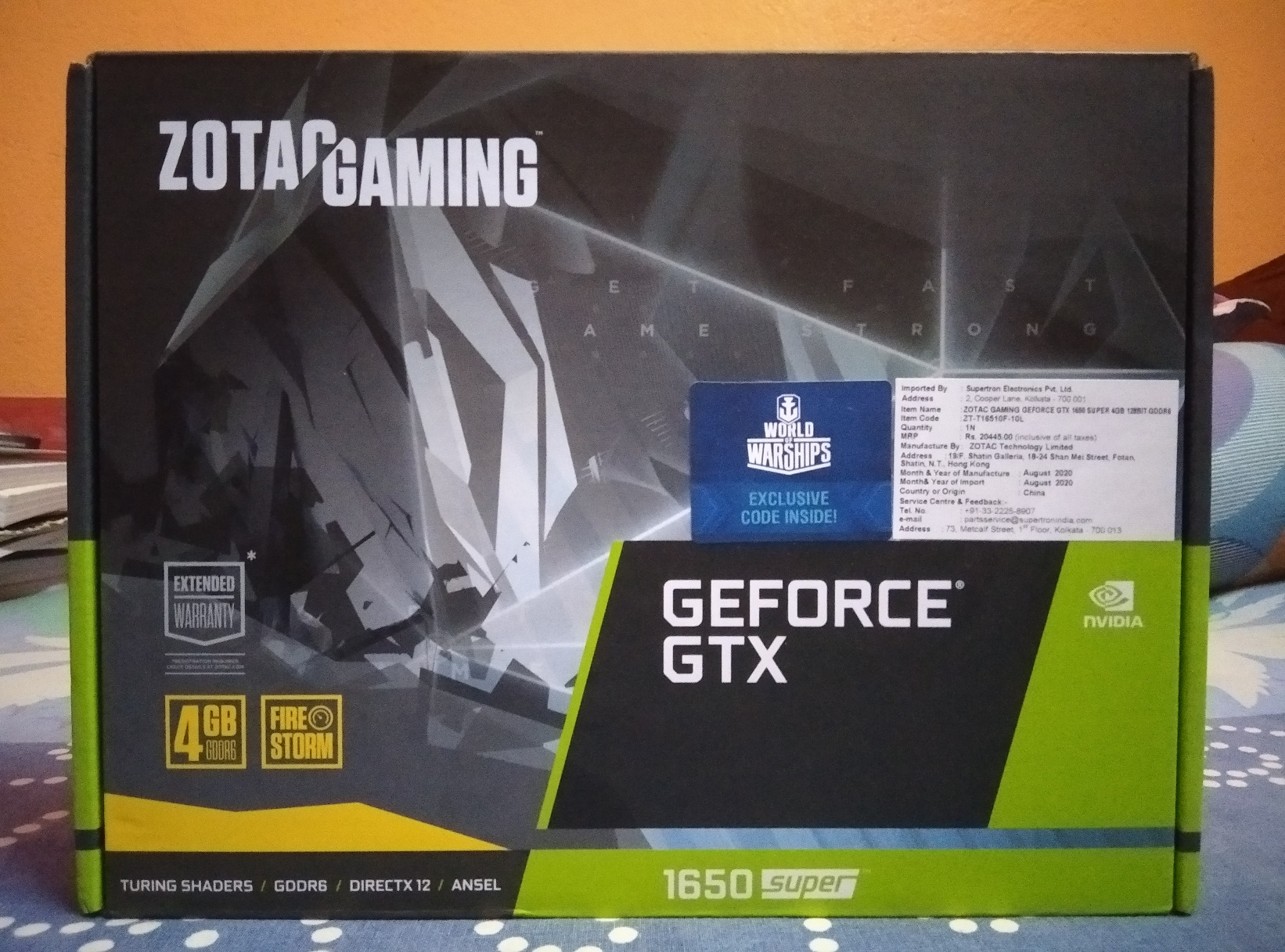 Amazon.in: Buy ZOTAC Gaming GeForce GTX 1650 Super Twin Fan GDDR6 4GB ...