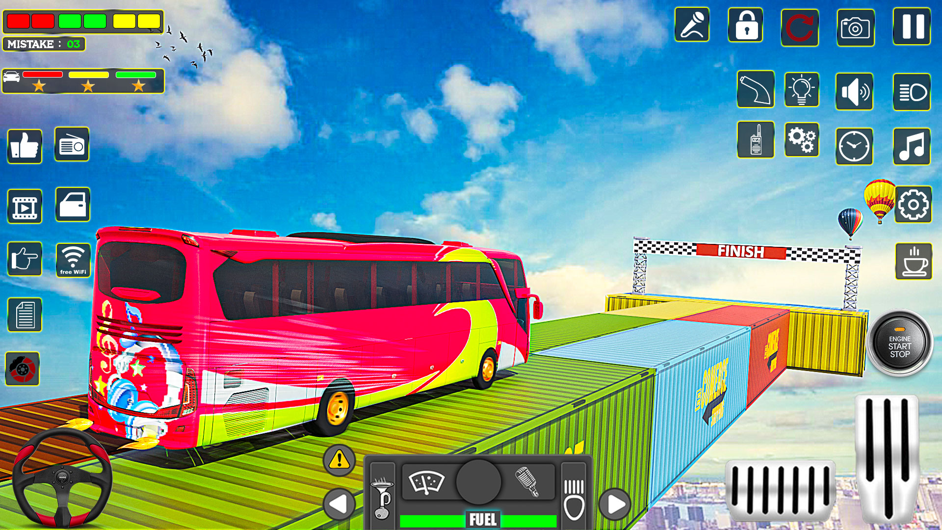 Mega Ramp Coach Bus Stunt Driving Bus Simulator Coach Games Bus Games ...