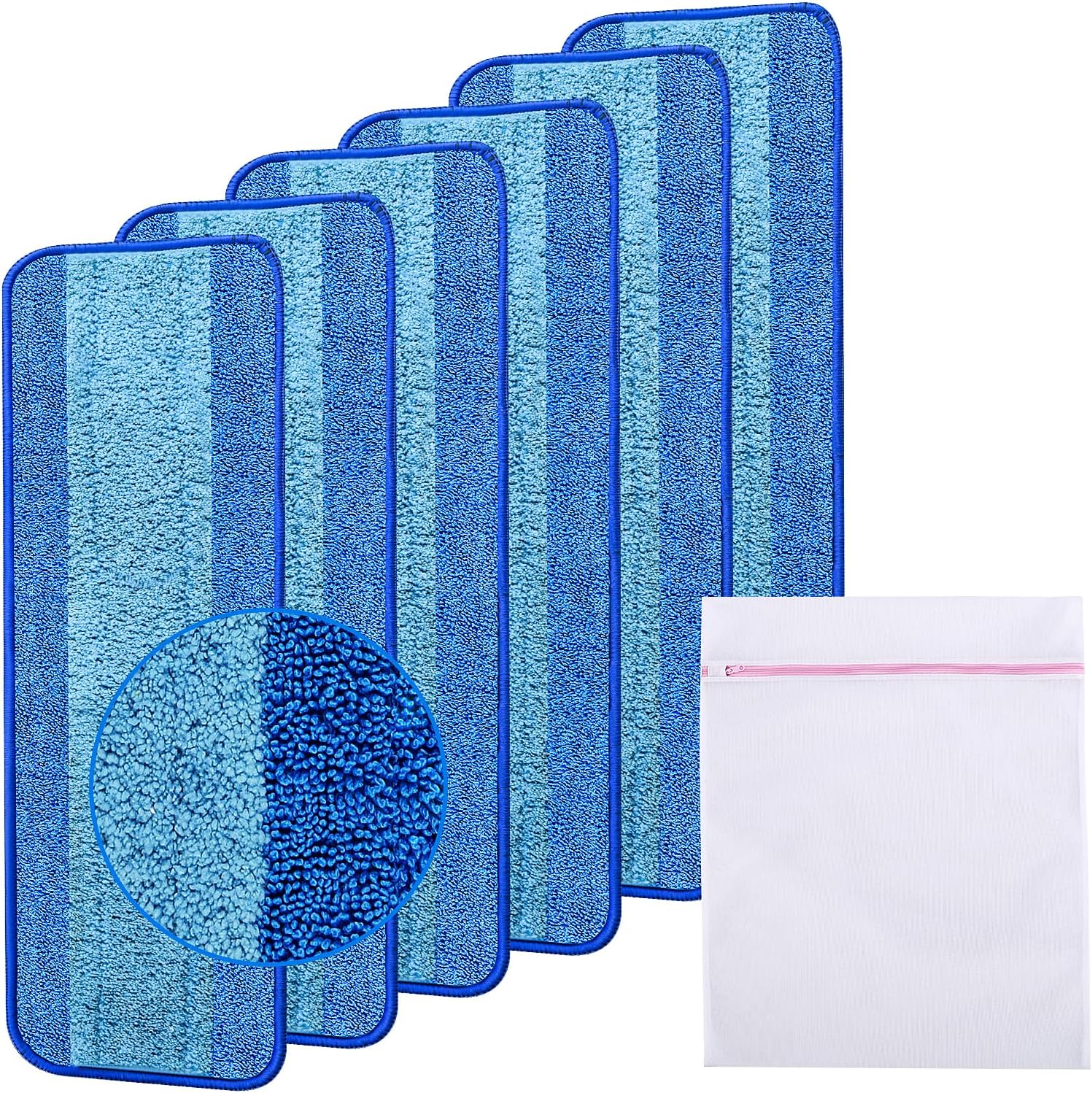 Amazon.com: Turbo Mops Scrub Mop Pads - Pack of 5 Washable, 18-inch ...