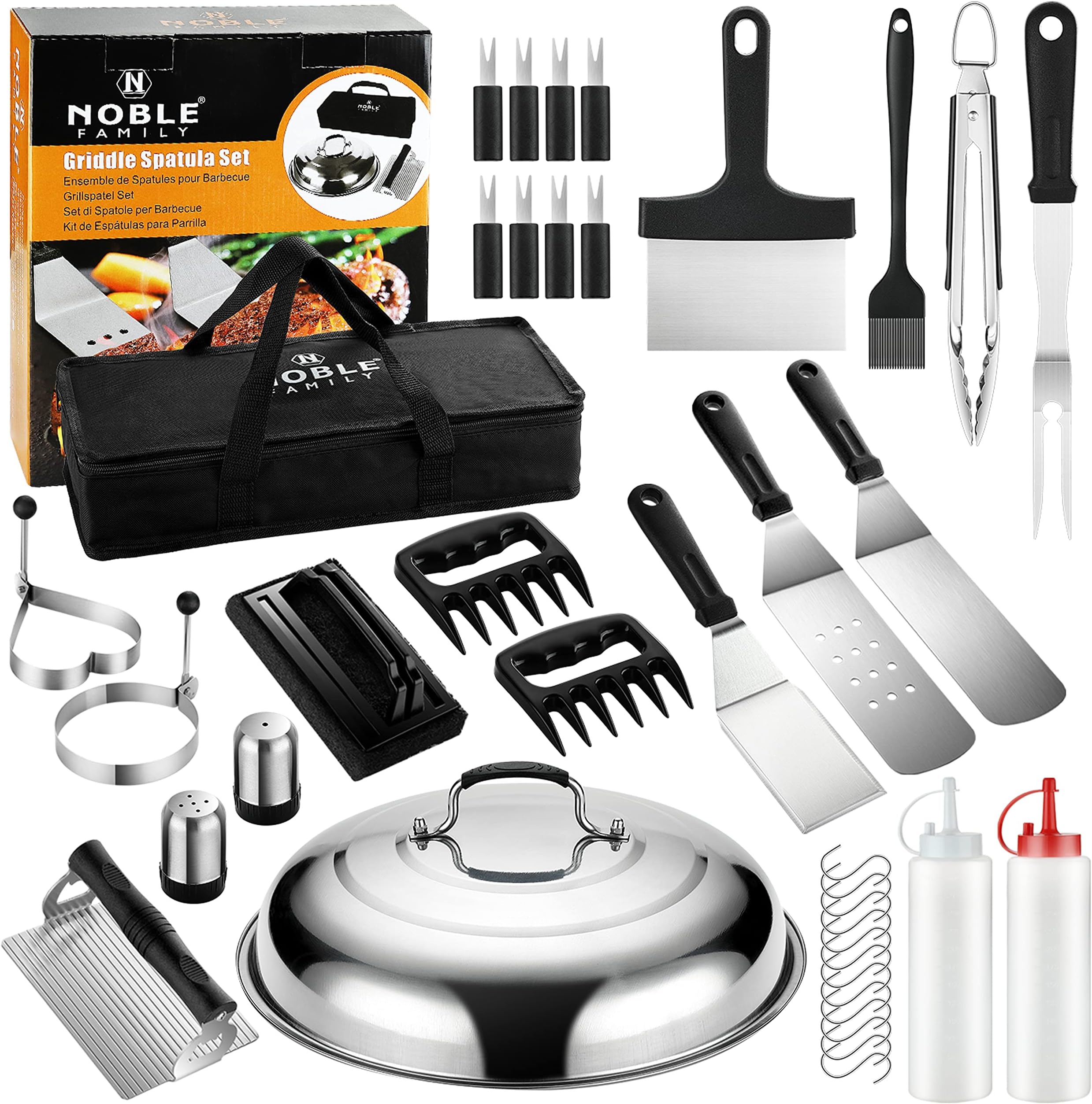 Amazon.com : Grilljoy Griddle Accessories Kit Set for Hibachi Grill ...