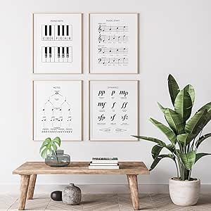 Amazon.com - 365DOROTEYA Guitar Chord Chart - Music Posters, Boho ...