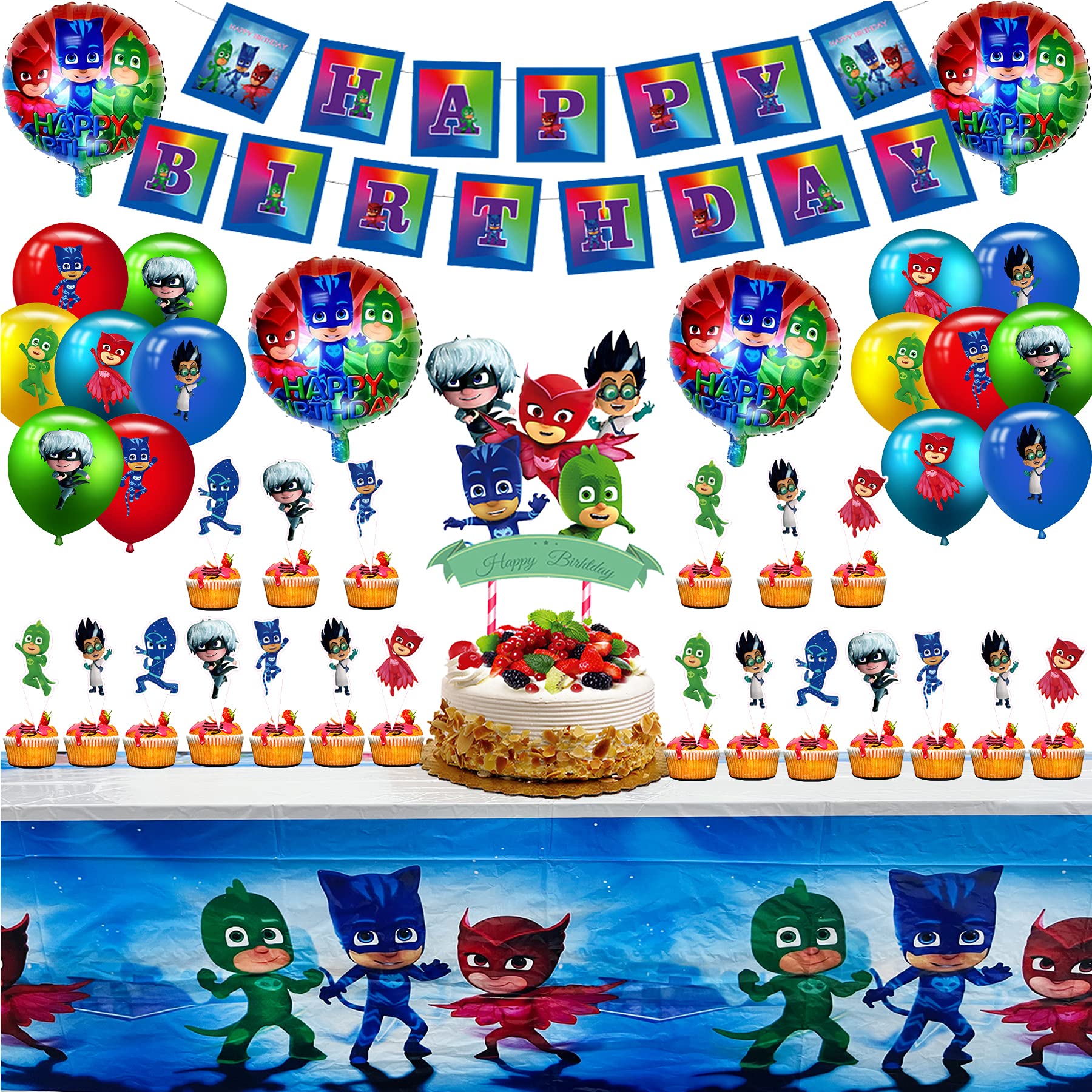 Buy PJ S Birthday Party Decorations Supplies Kit Latex Balloons Foil buy-pj-s-birthday-party-decorations-supplies-kit-latex-balloons-foil