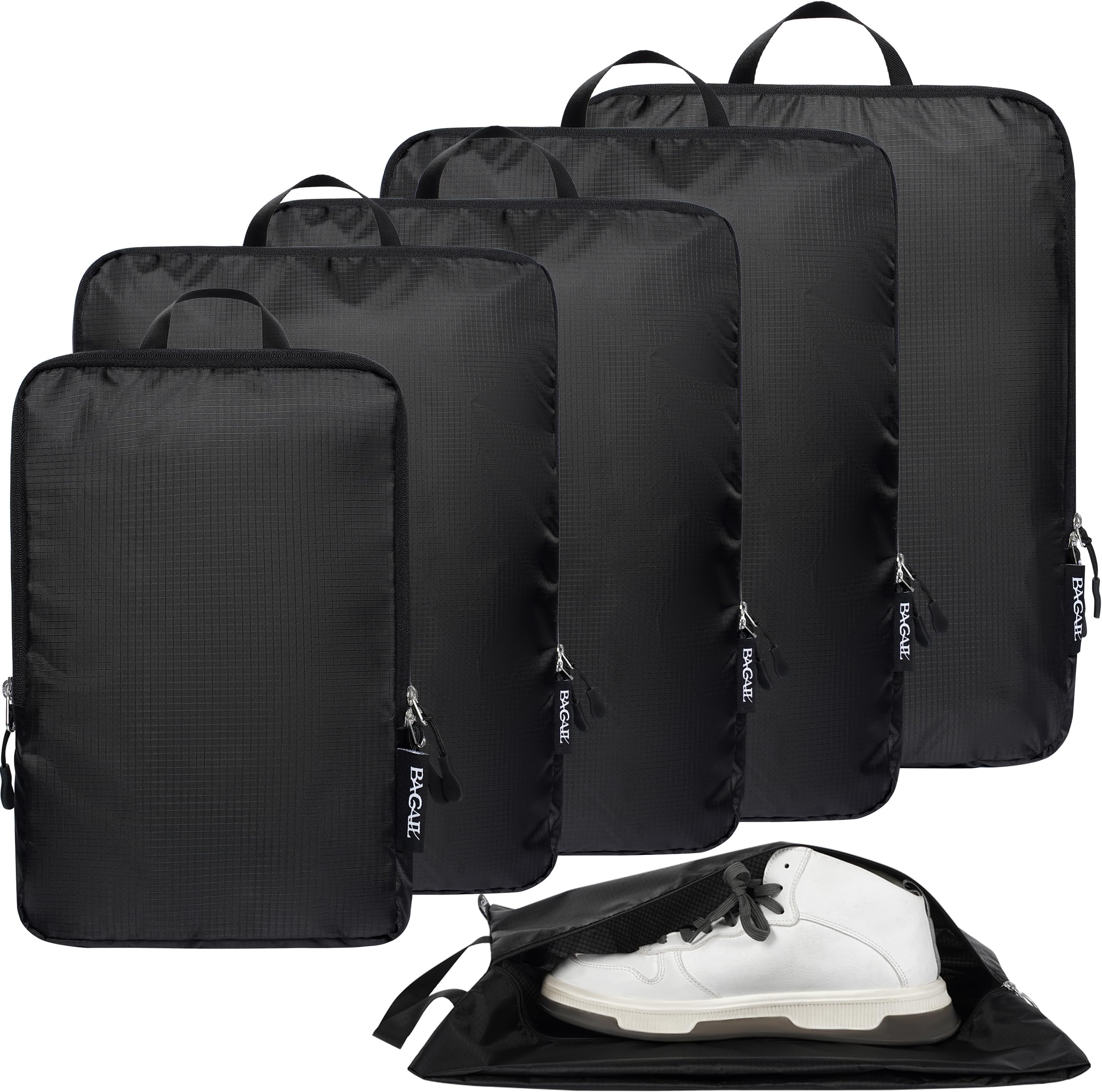 Amazon.com | 6 Set Packing Cubes-Large Capacity Travel Luggage Packing ...