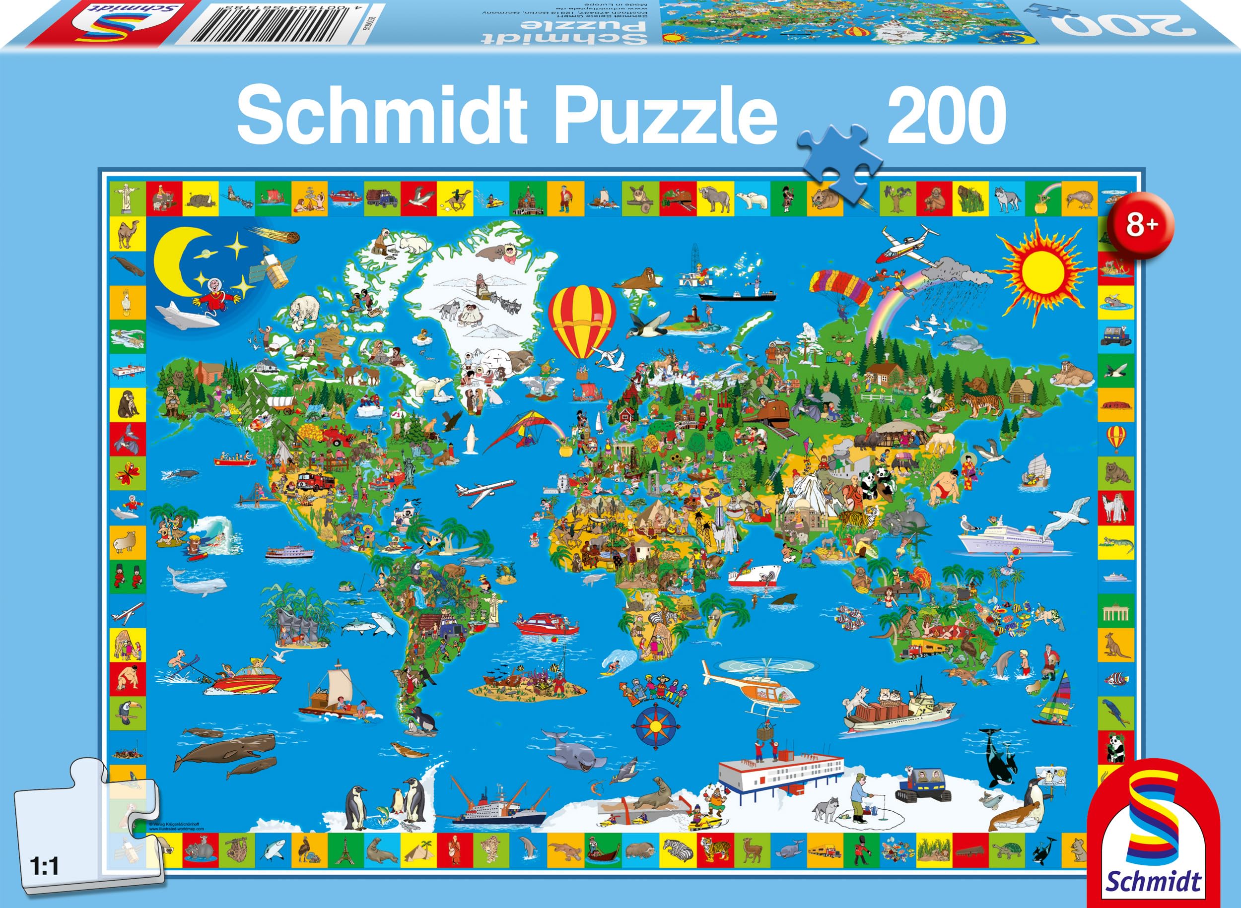 Schmidt | Your Amazing World Puzzle - 200pc | Puzzle | Ages 8+ | 1 ...