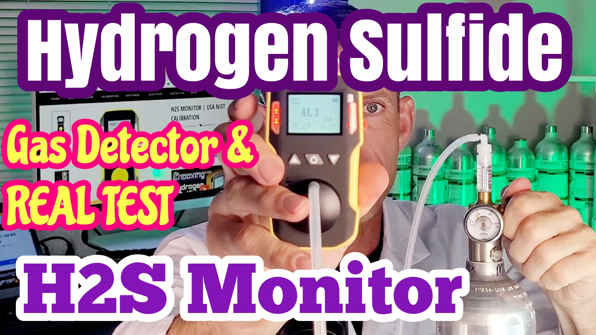 Watch H2S Monitor ﹙Hydrogen Sulfide Gas Detector﹚ on Amazon Live