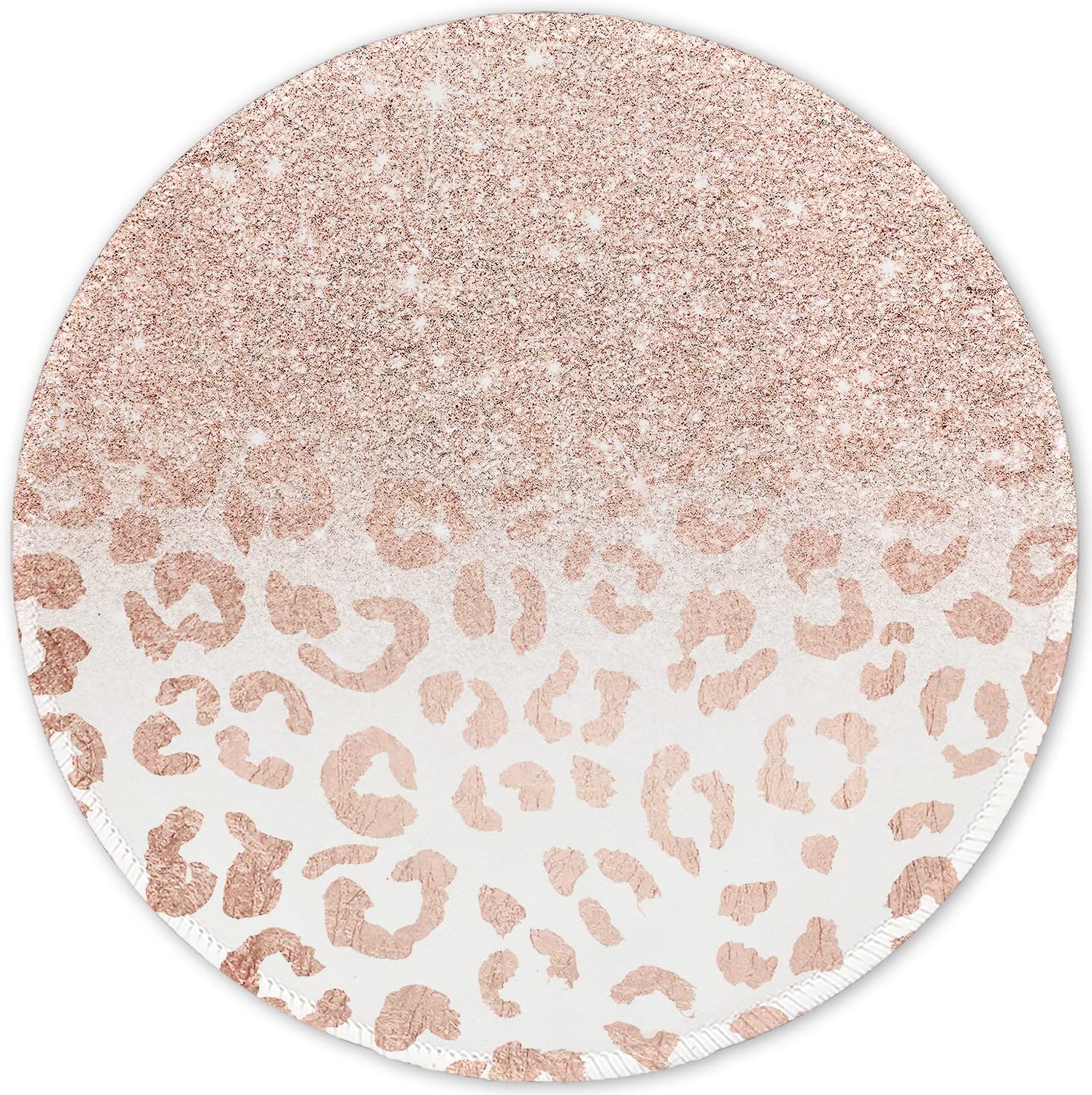 Amazon.com: Gradient Leopard Round Mouse Pad,Funny Small Mouse Pad with ...