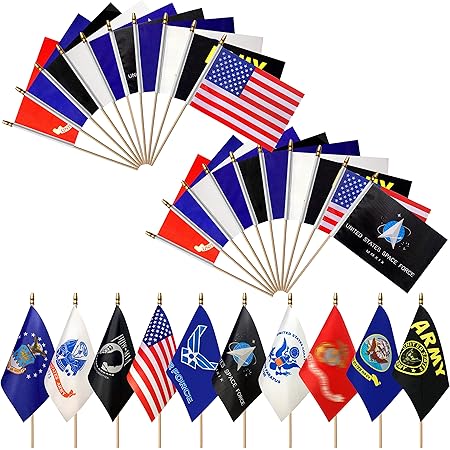 Amazon.com : LoveVC 2 Pack Military Flag Banner String Army Armed ...