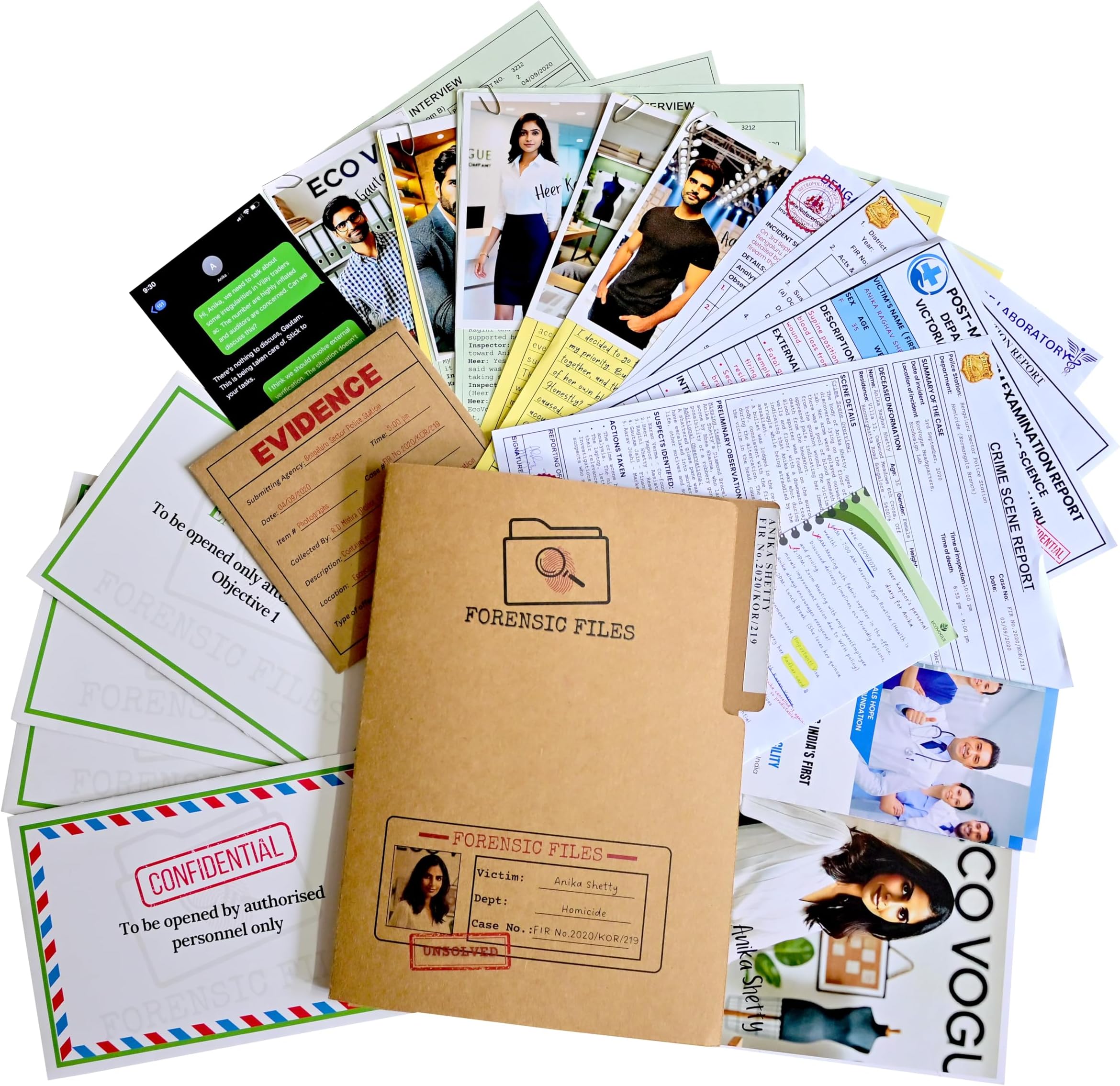 Buy Forensic Files Murder in The Startup City | Mystery Game | Crime ...