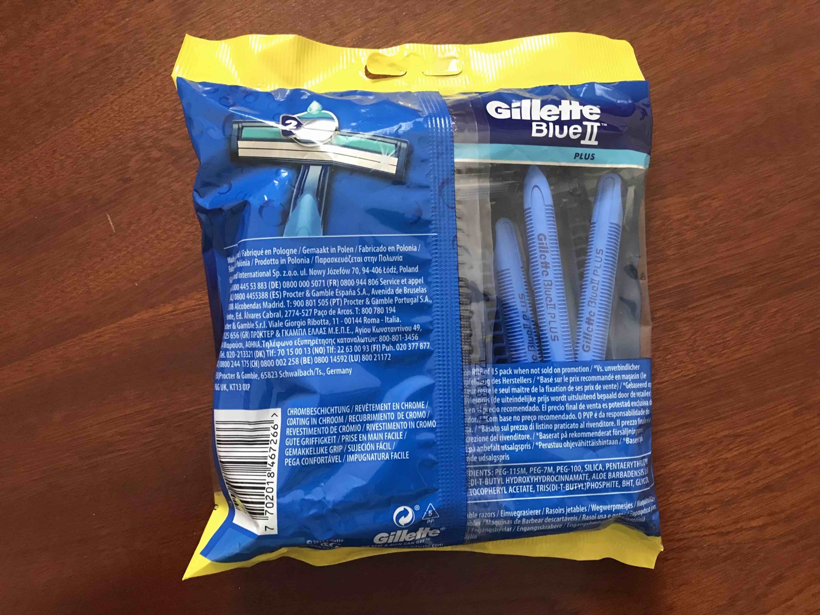 Gillette Blue II Plus Rasoirs Jetables Homme, 10 unités : Amazon.fr ...
