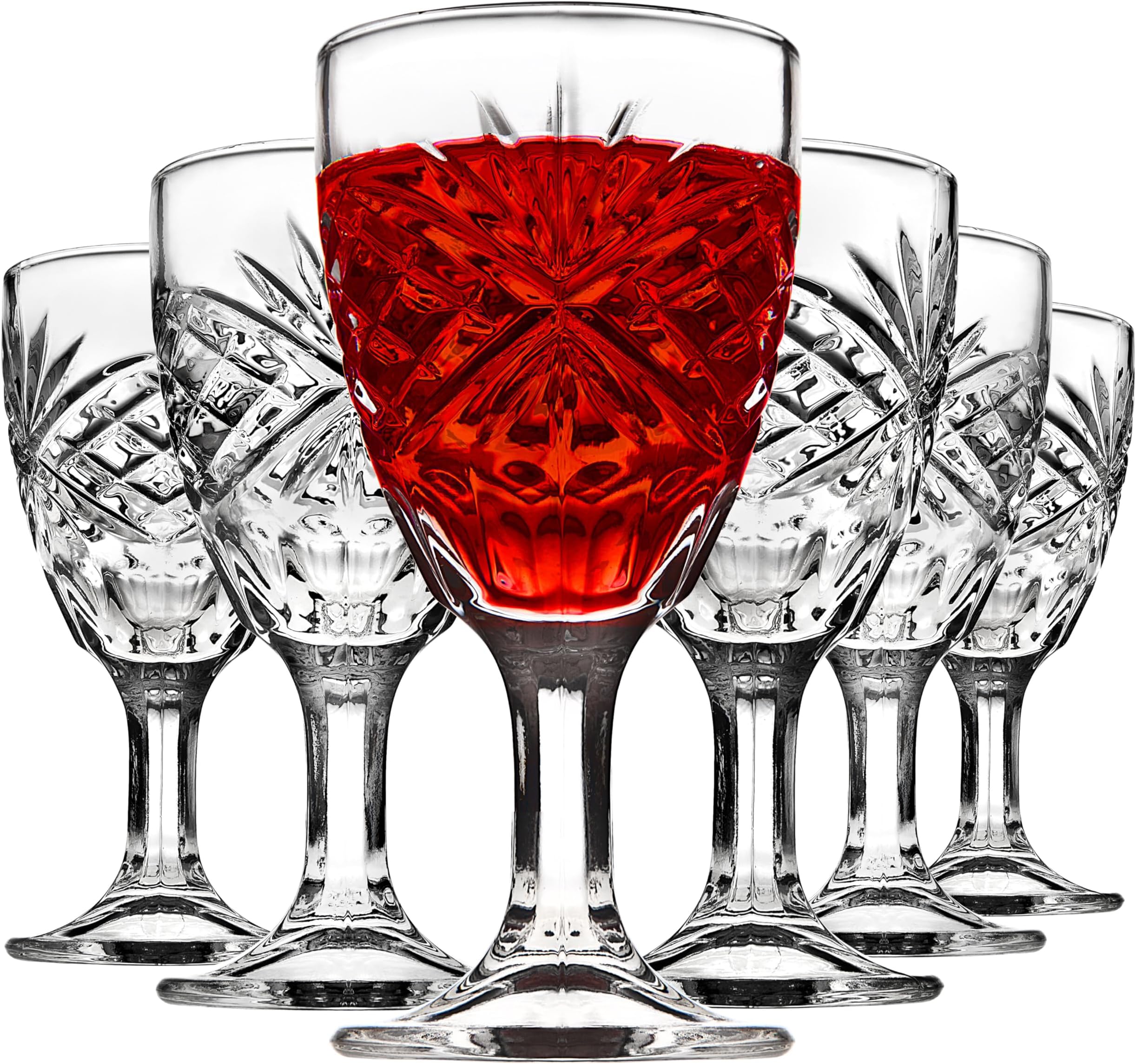 Amazon.com | Godinger Set of 6 Dublin Cordial Glasses, Clear: Liqueur ...