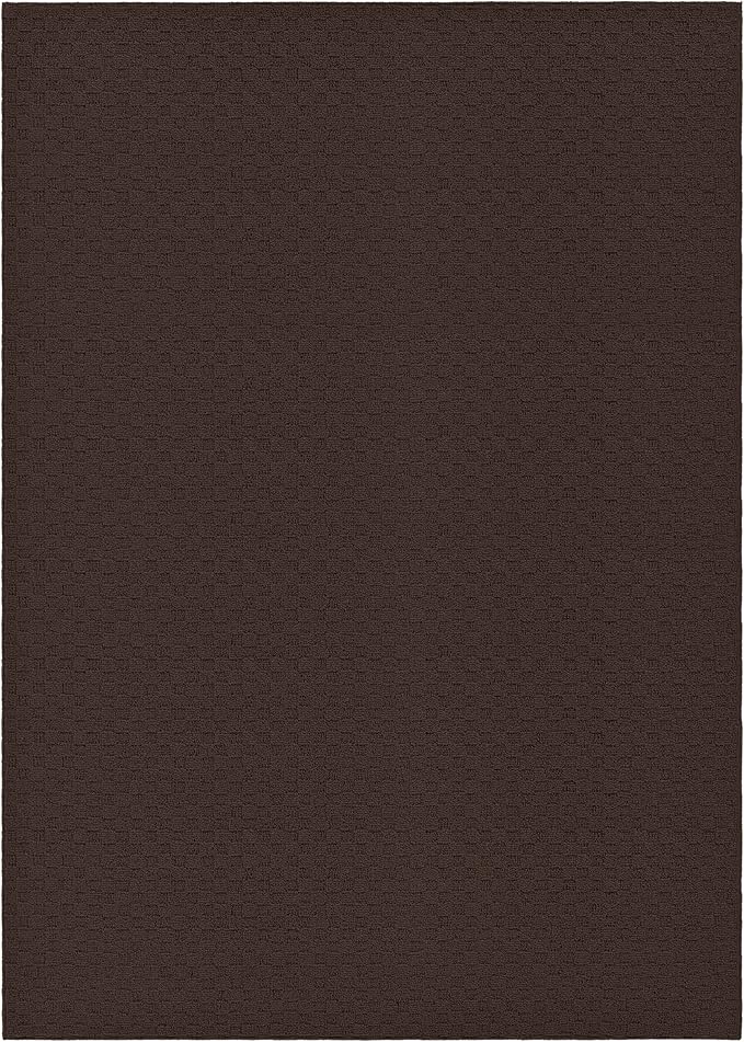 Amazon.com: Garland Rug Town Square Brown Mocha 3' x 5' Non Slip Area ...
