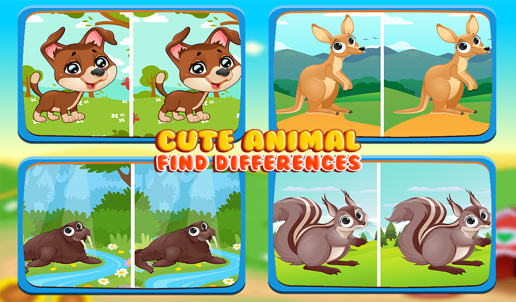 Cute Animal find Differences - App on Amazon Appstore