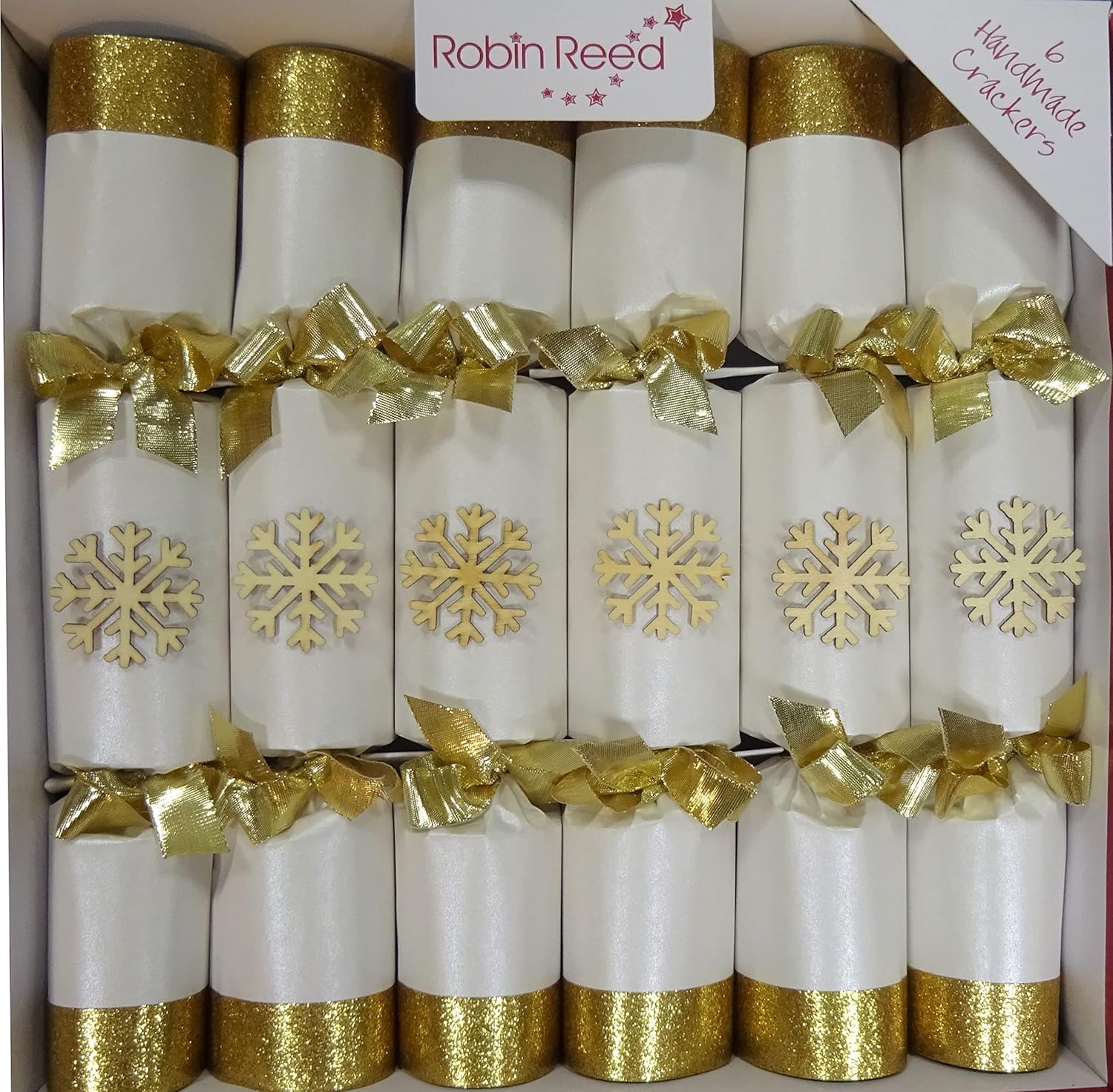 Robin Reed 6 x 12 inch Handmade Luxury Christmas Crackers - WOODEN ...