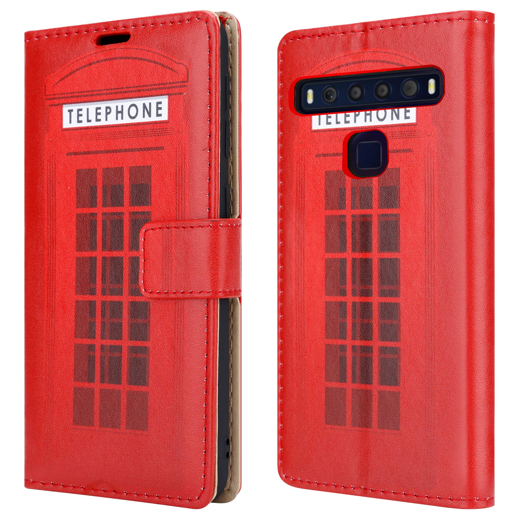 For TCL 305 306 403 405 40 SE 40R Case Leather Wallet Phone Cover ...