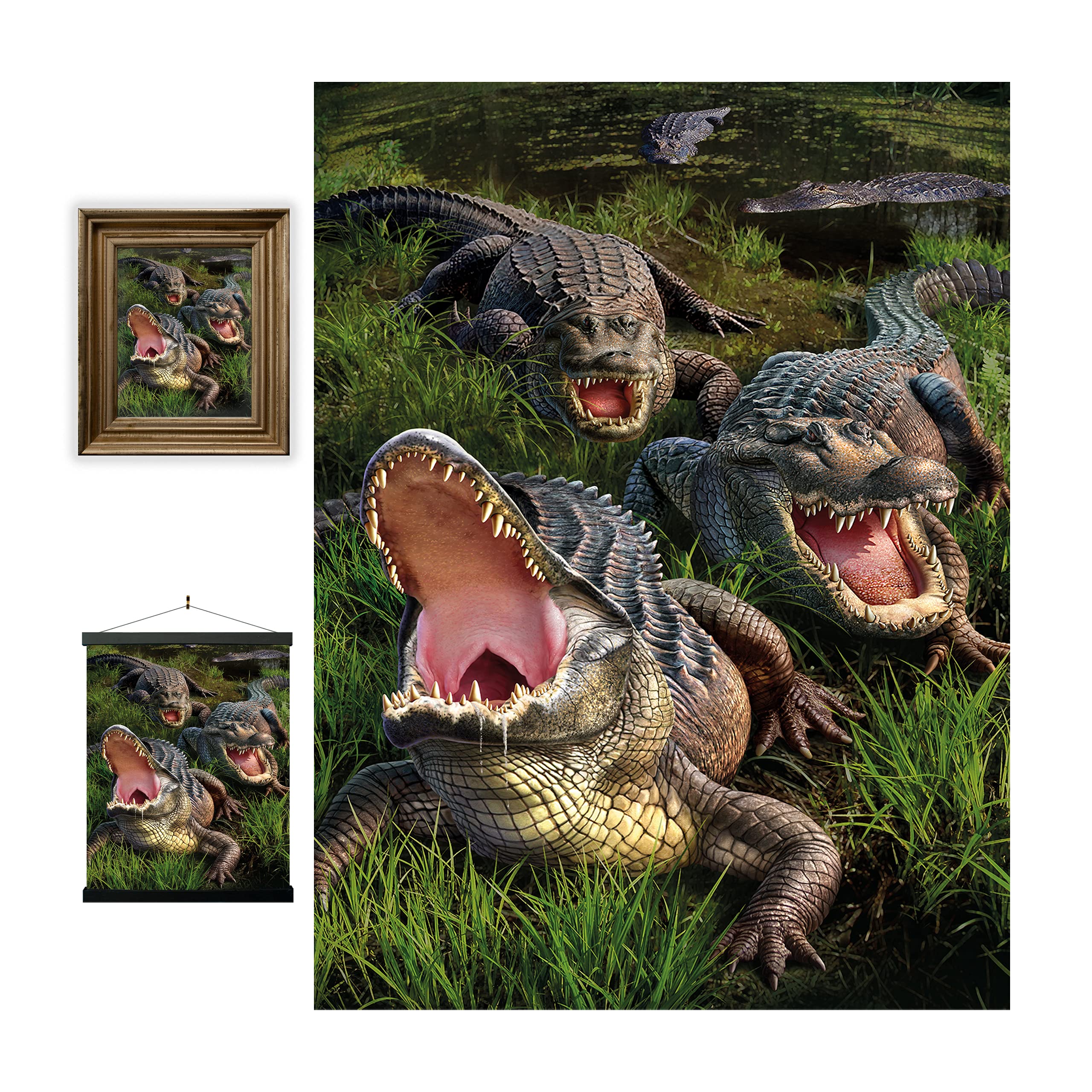 3d Livelife Deluxebase Alligator Swamp Lenticular Wall Poster 3d Poster ...