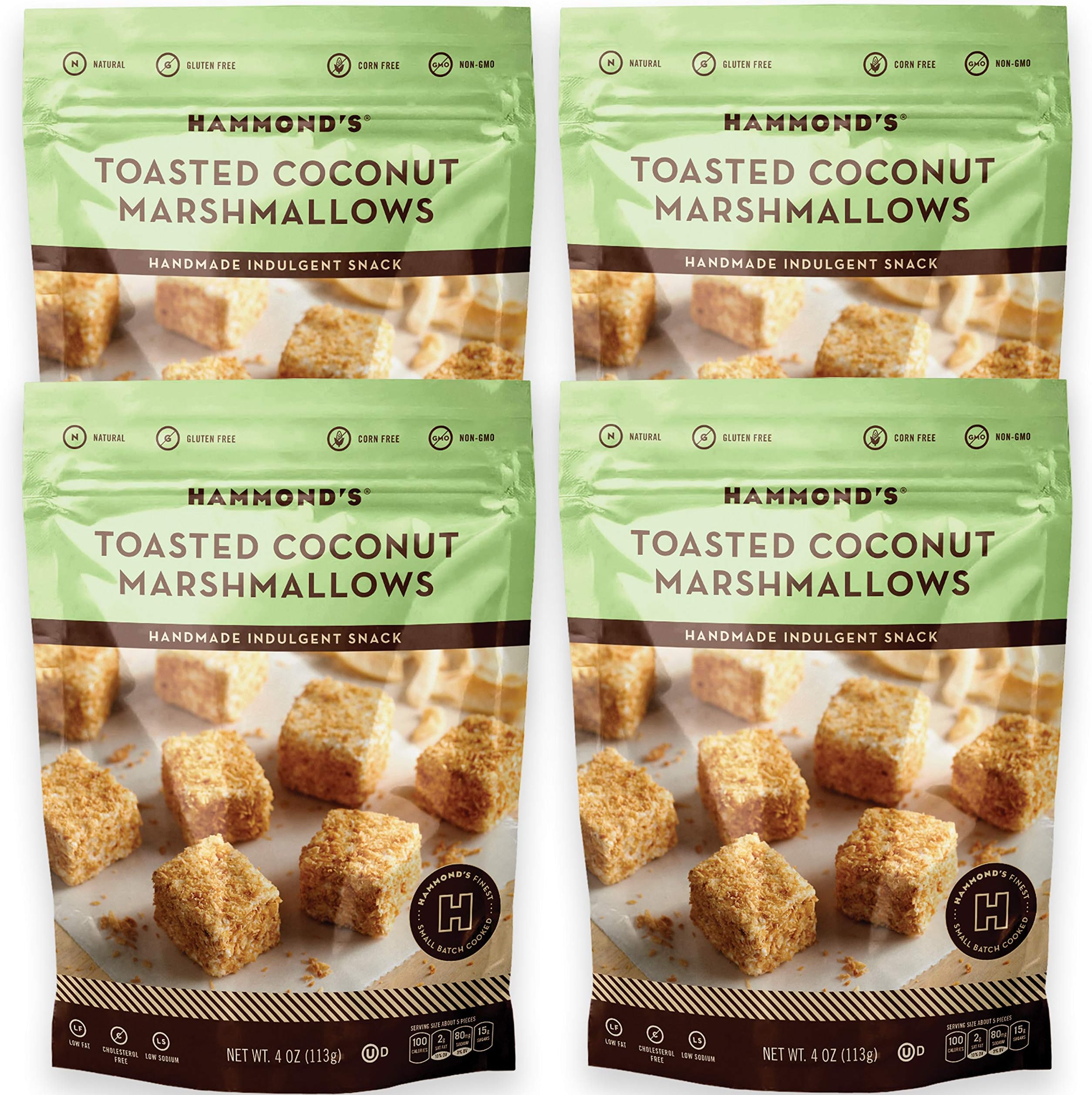 Amazon.com : Hammond’s Candies Gourmet Marshmallows – Toasted Coconut ...