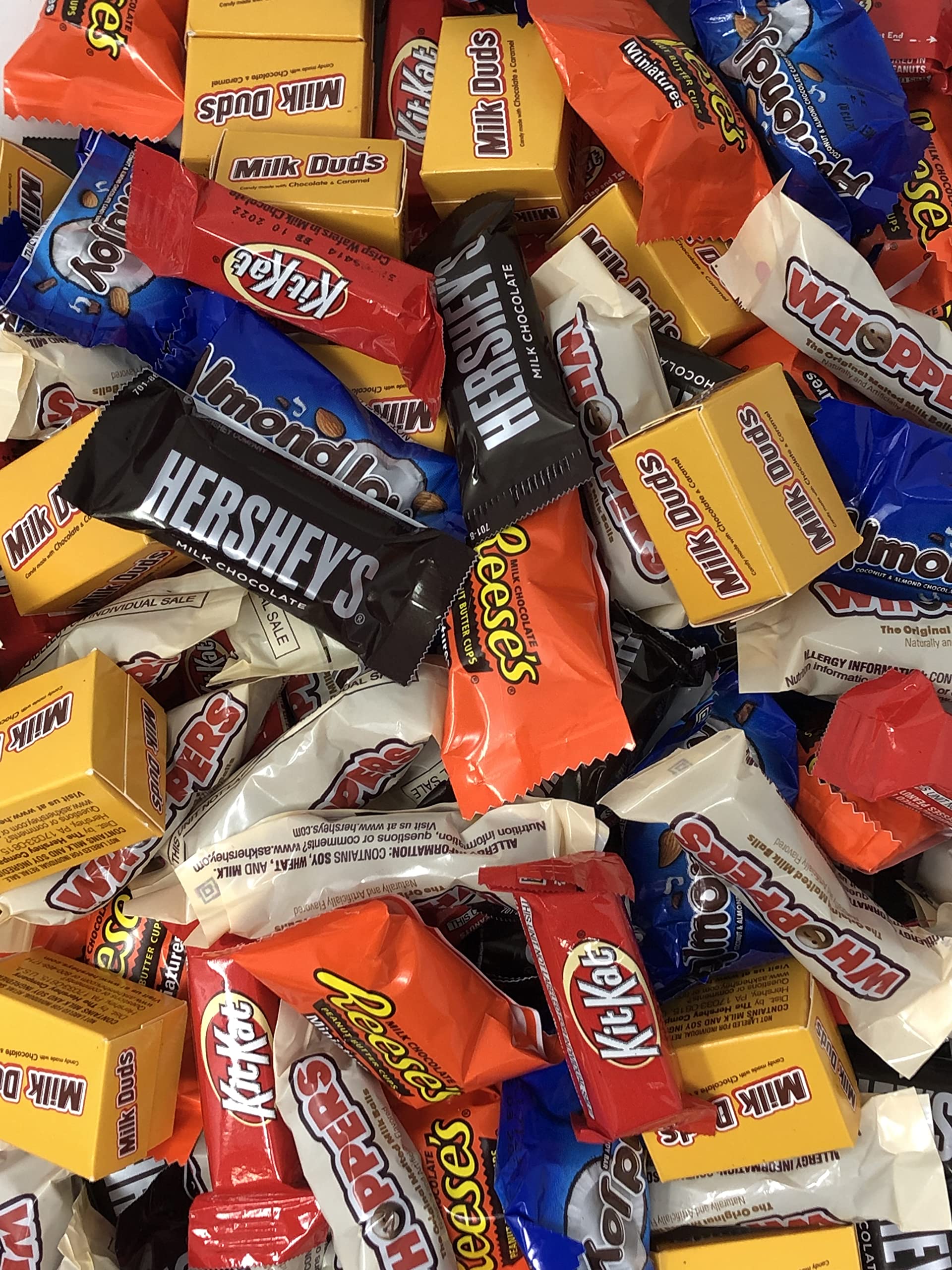 BULK CHOCOLATE CANDY MIX, 5 LB BOX of Individually Wrapped Snack Size ...