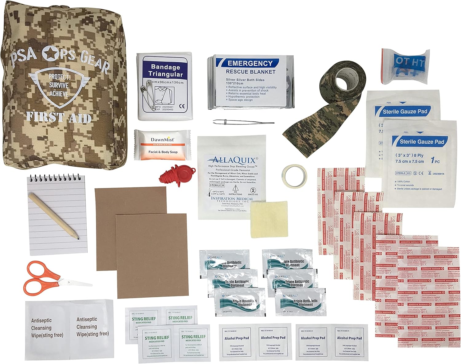 Amazon.com: Scout Personal First-Aid Kit Plus (IFAK containing All ...