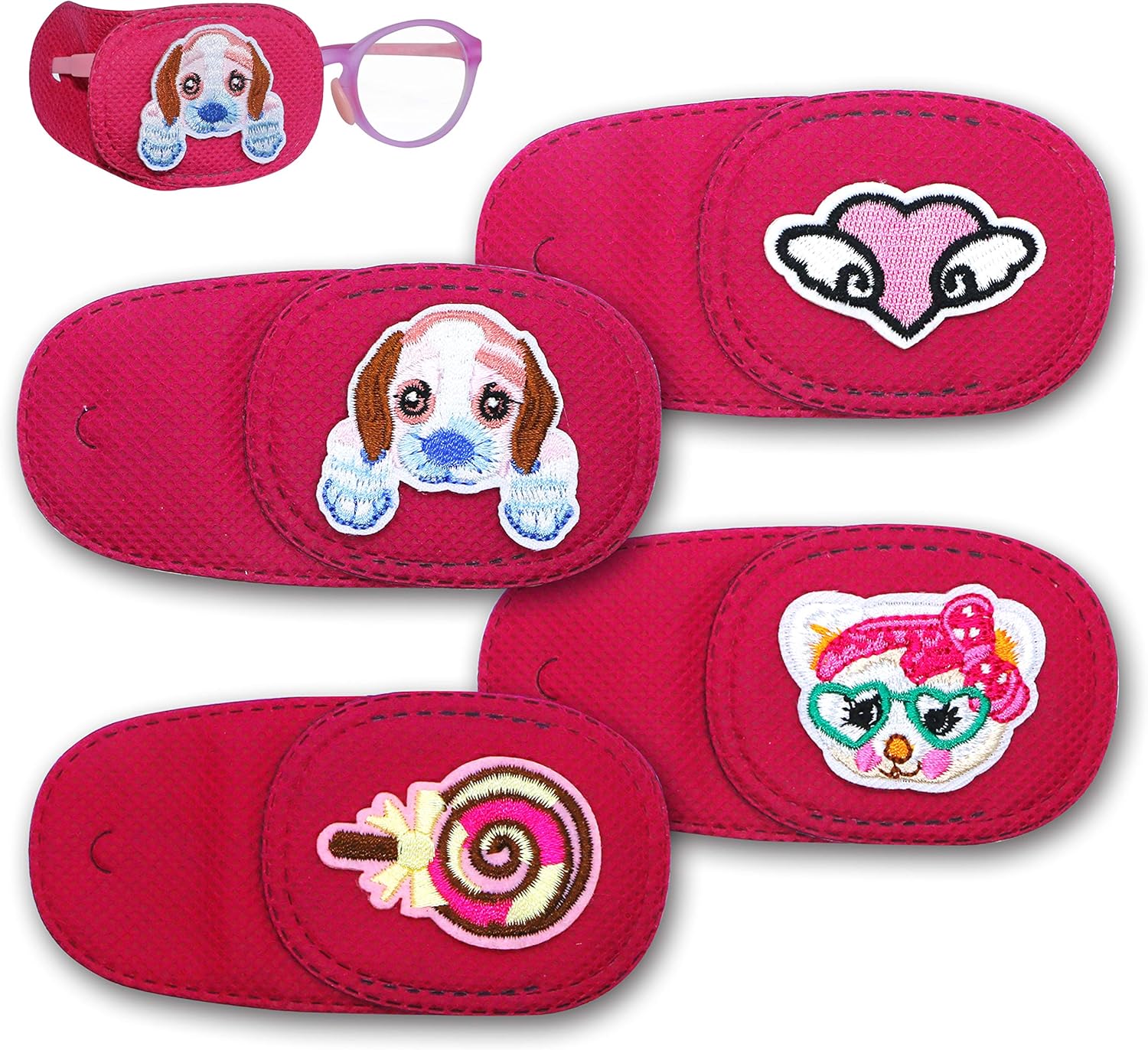 Amazon.com: Astropic 4Pcs Eye Patches for Kids | Girls Eye Patch for ...