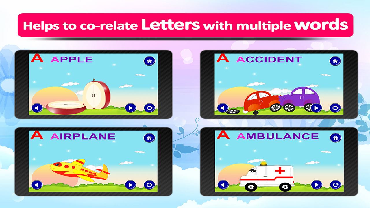 Tap and learn ABC, Preschool kids game to learn alphabets, phonics with animation and sound lite ...