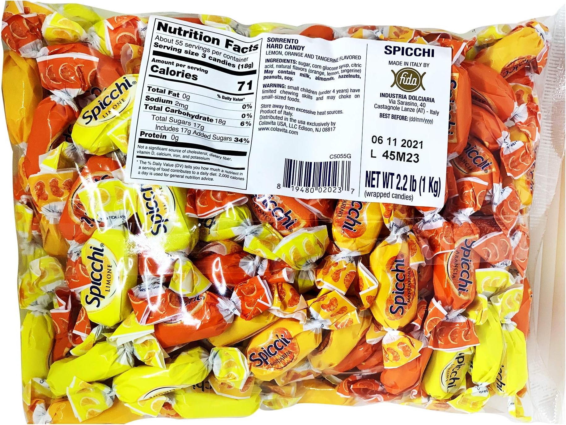 Amazon.com: "Spicchi" Citrus Wedge Candy (6.6 lb. Bulk Bag) : Grocery ...