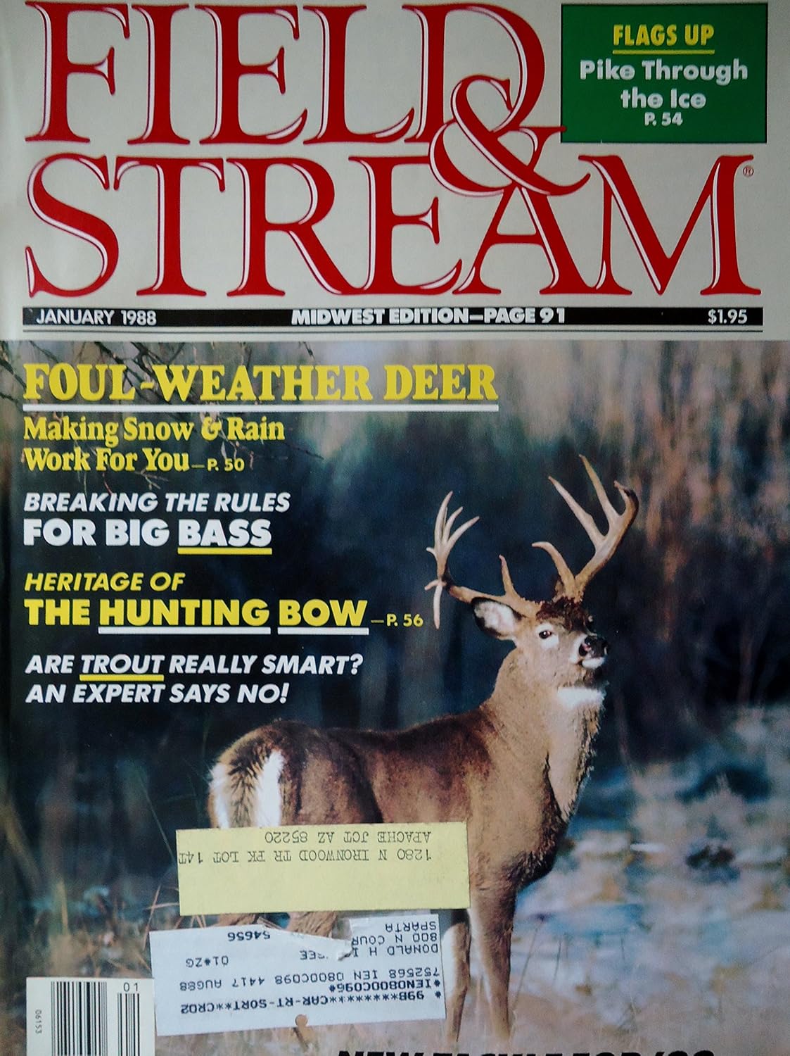 Field & Stream Magazine January 1988: Various: Amazon.com: Books