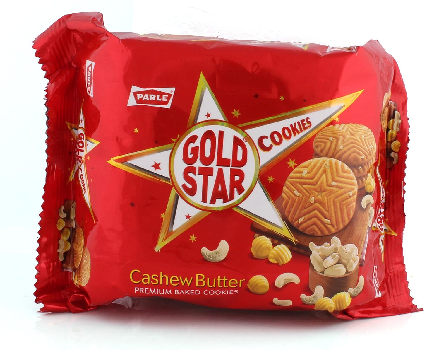 Parle Gold Star Cookies - Cashew Butter, 150g Pouch : Amazon.in ...