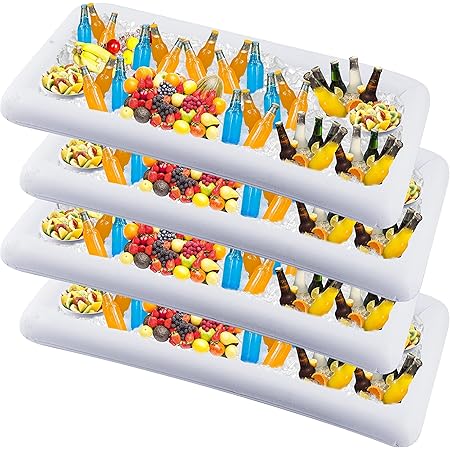 Amazon.com: 12 Pcs Inflatable Serving Bars Ice Serving Buffet with ...