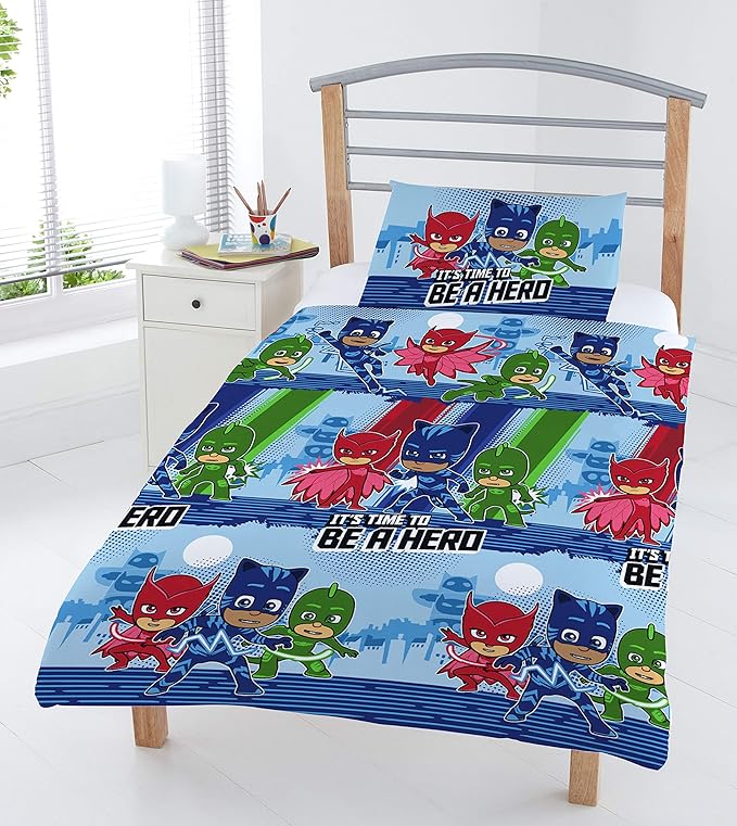 PJ MASKS Bed Bundle, Polycotton, Multi, Junior : Amazon.co.uk: Baby ...
