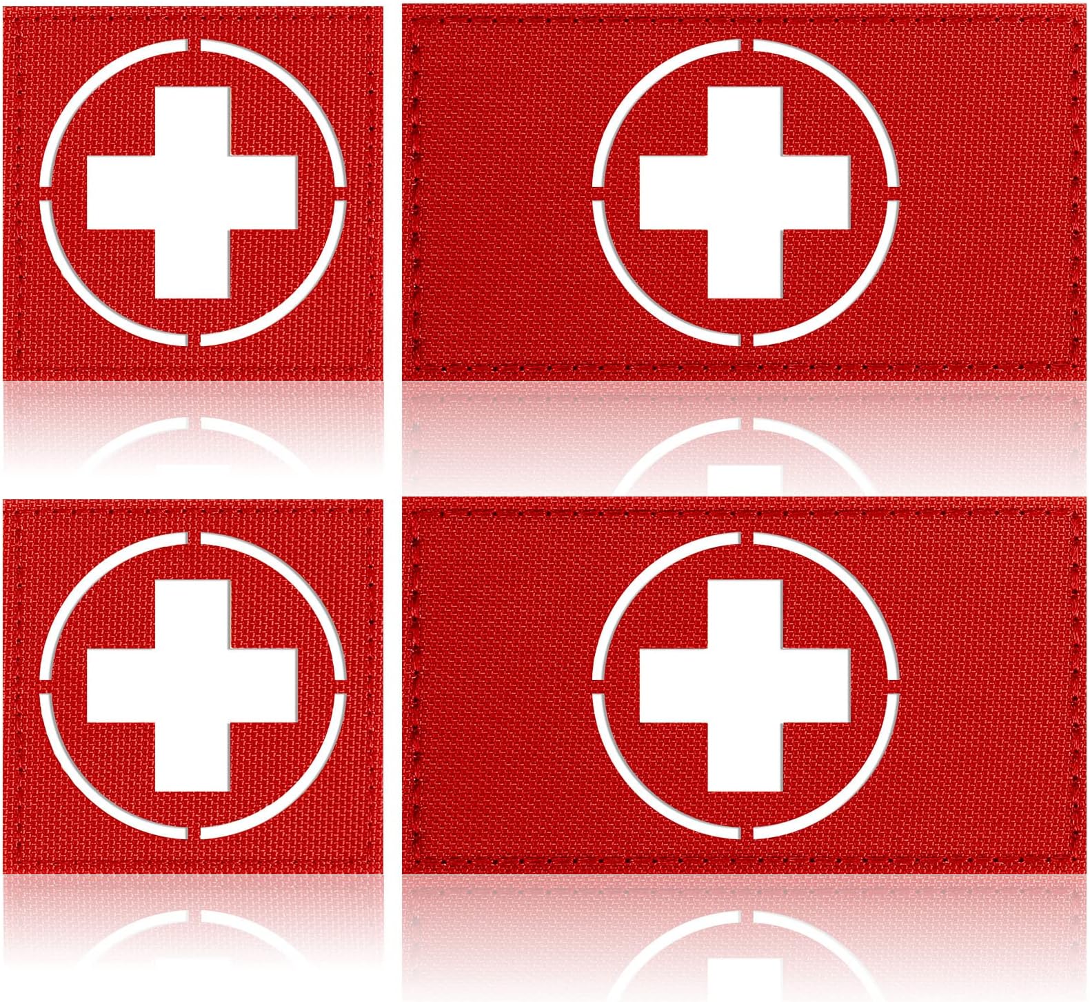 Amazon.com: ZESION 2Pcs Reflective Red Cross Medic Patches,Medical Red ...