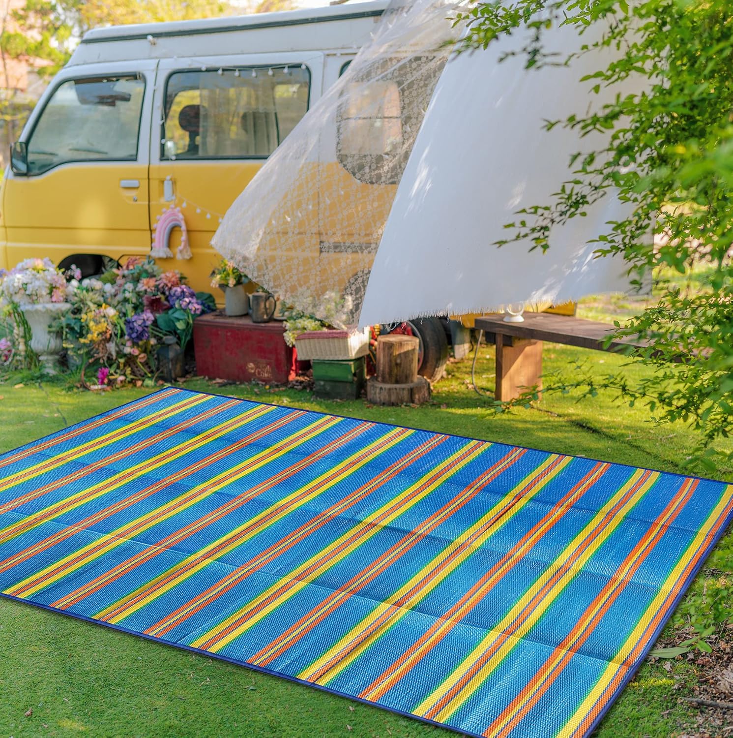 Buy Amazon Brand – Umi Multipurpose Chatai Mats for Home, Foldable ...