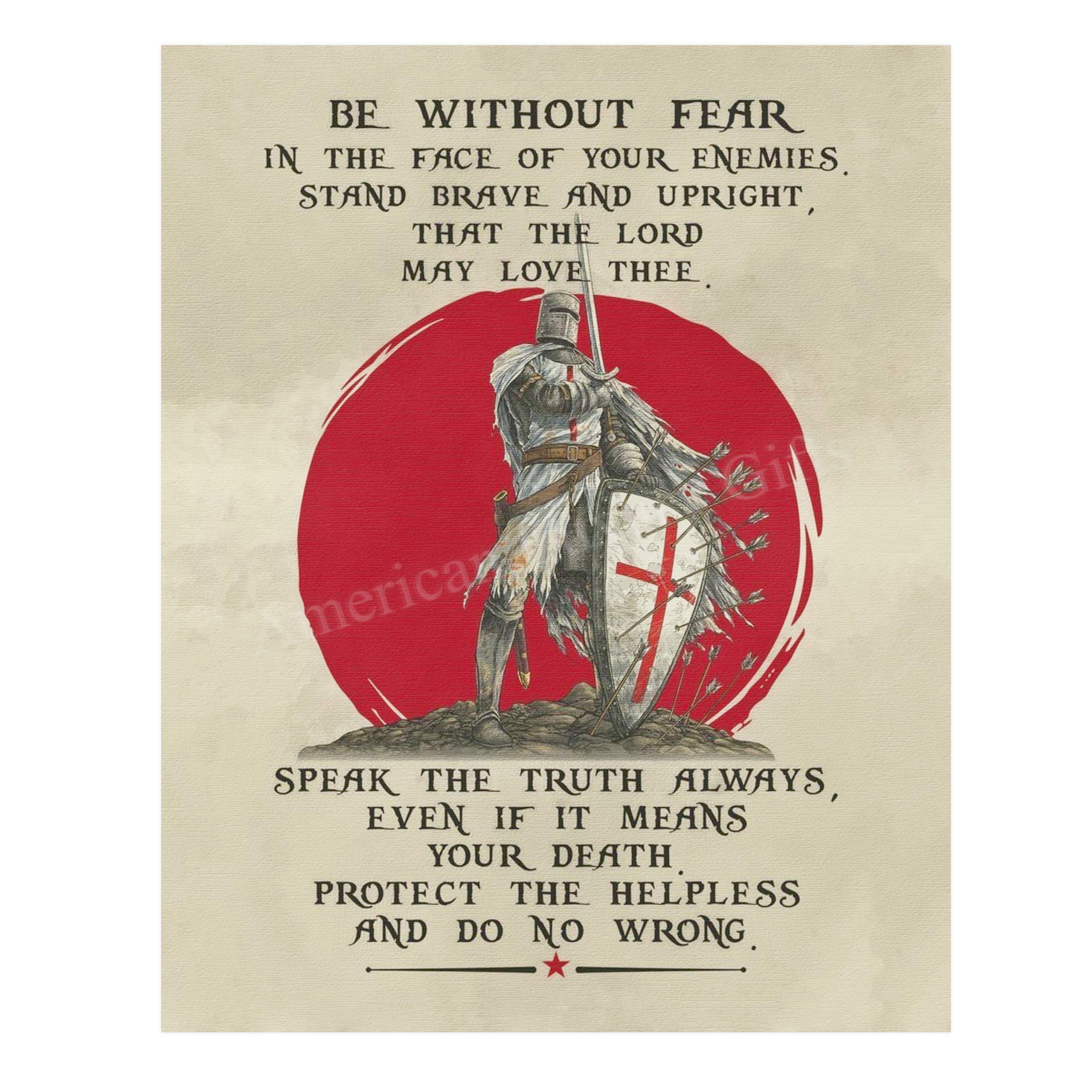 Buy "Be Without Fear-Stand Brave & Upright"-Inspirational Christian ...