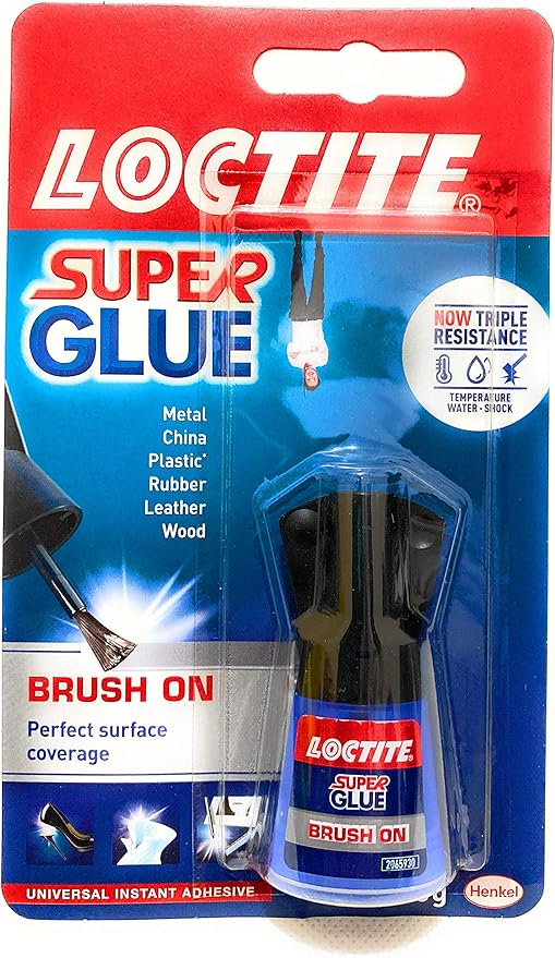 Loctite 2 X Instant Super Glue Adhesive Easy Brush On Spreading ...
